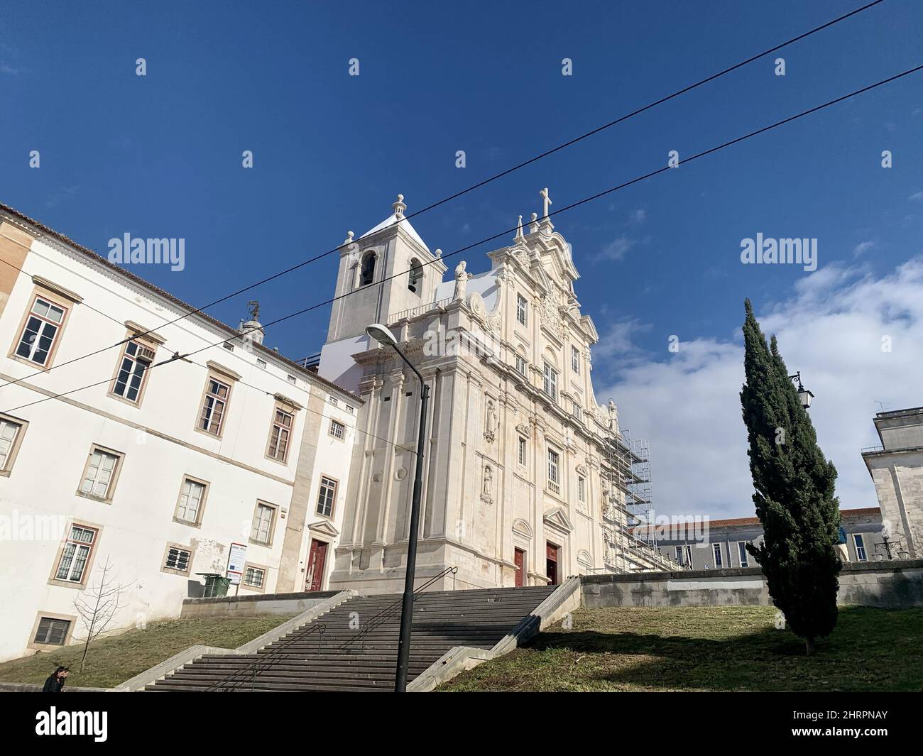 Low angle beautiful exterior view of the Colegio de Jesus Museum in ...