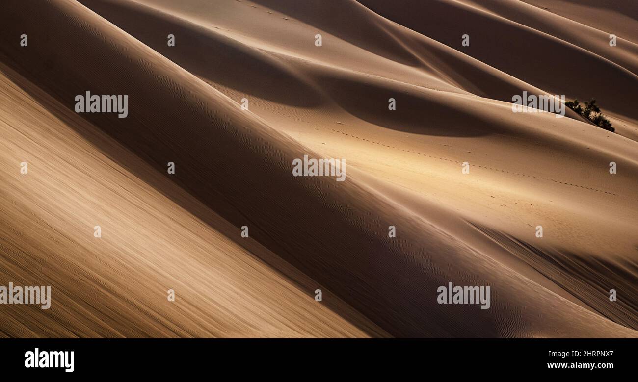 An aerial view of a desert landscape - perfect for wallpapers Stock ...