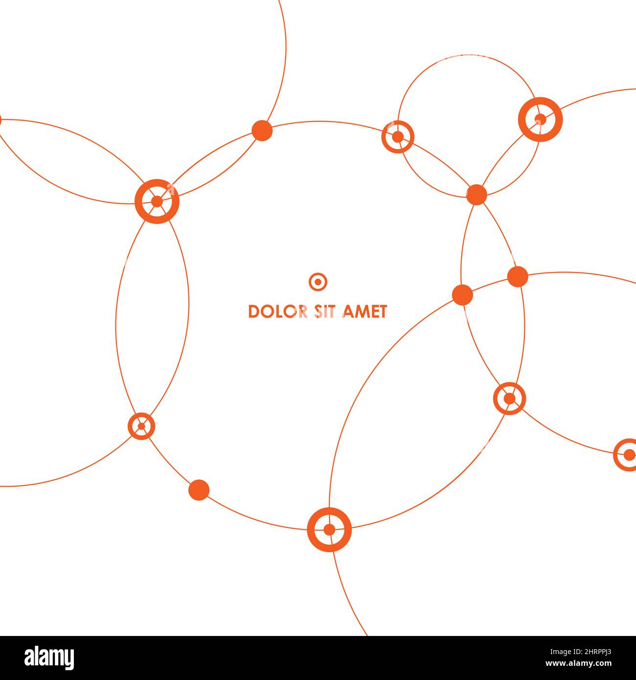 Abstract background with circles and dots. Connect technology vector ...