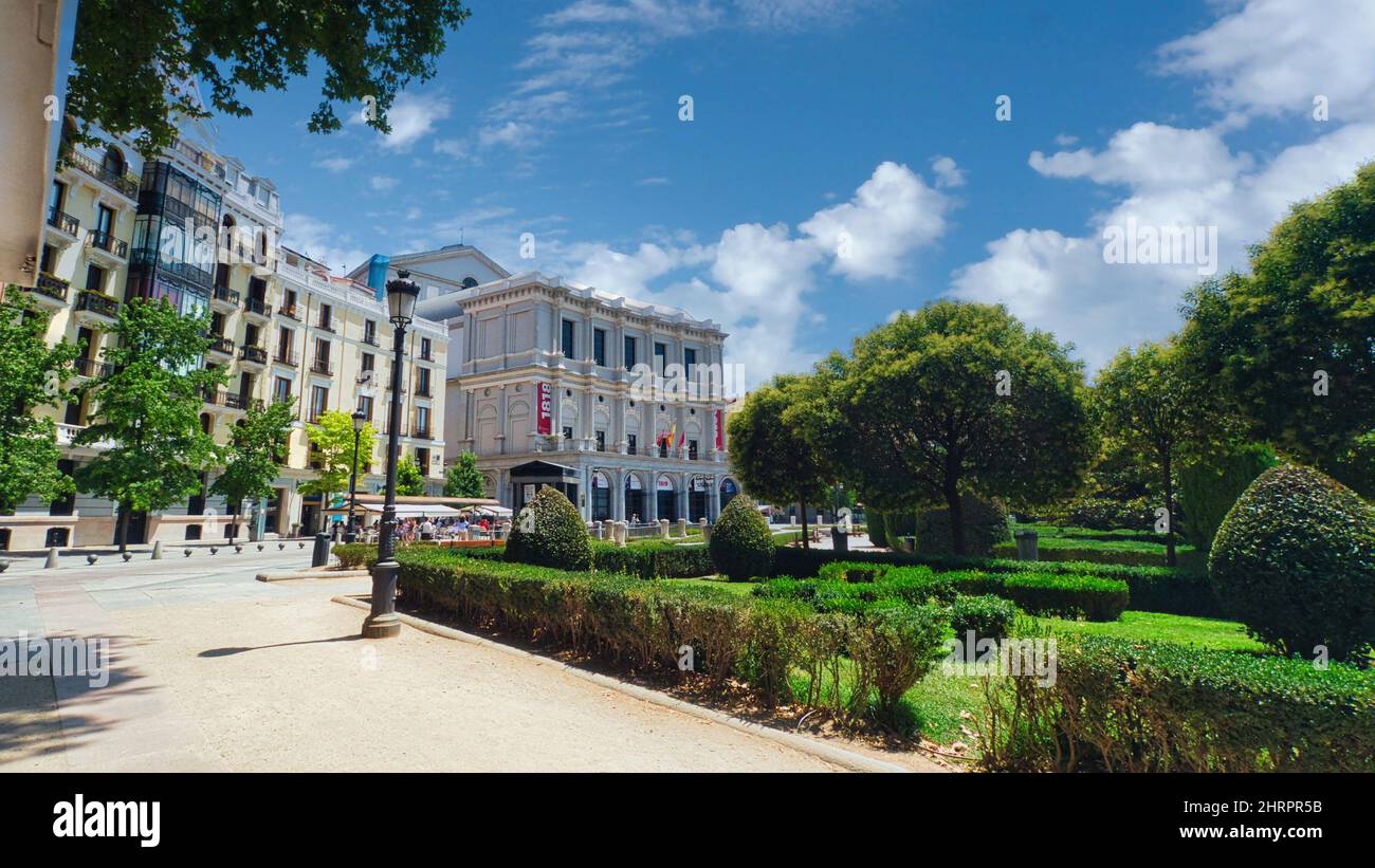 Scenic view of the Opera House from the beautiful treelined Plaza ...