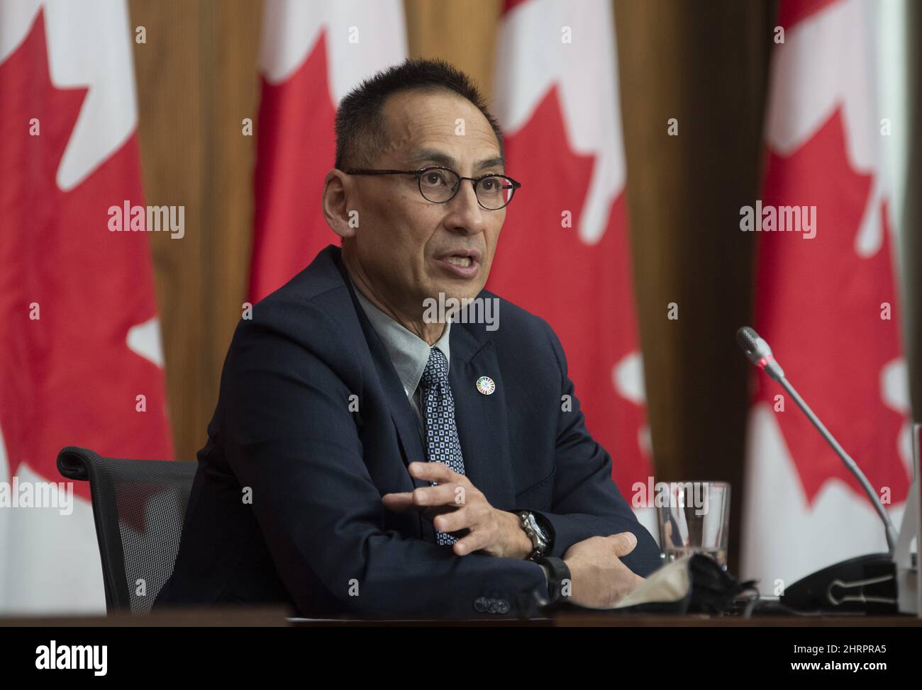 Deputy Chief Public Health Officer Howard Njoo speaks during a briefing ...