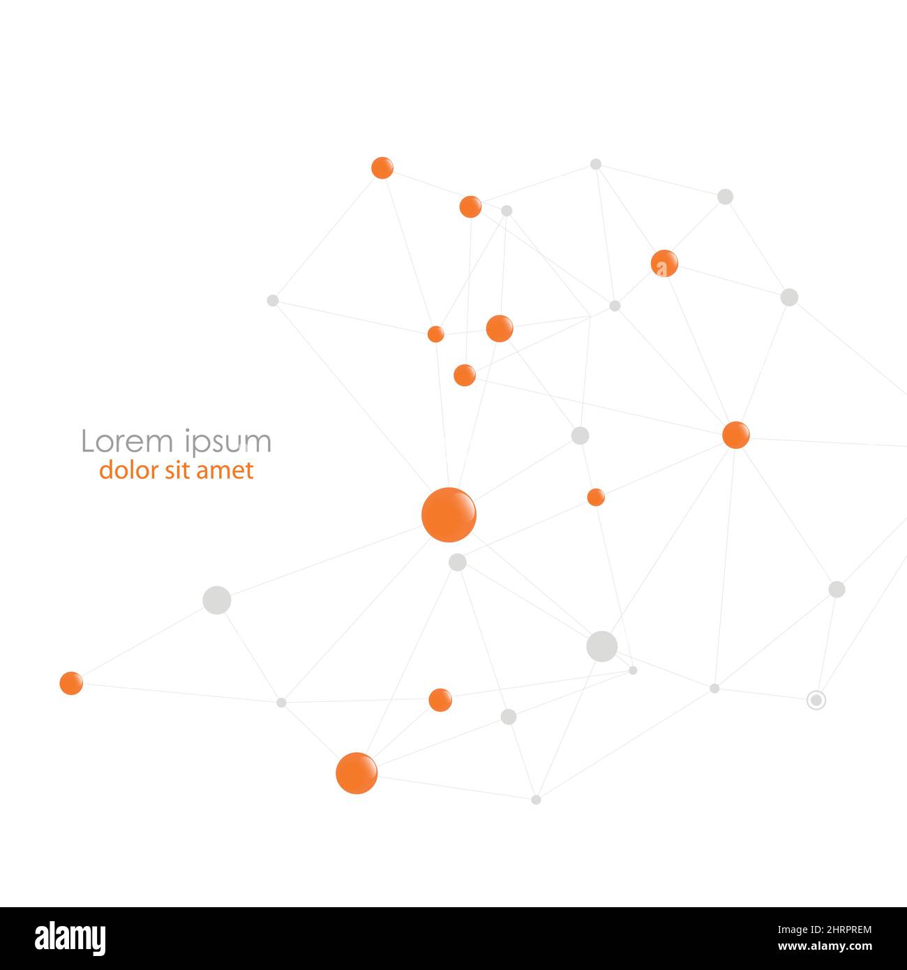 Modern style illustration network and connection. Vector background ...