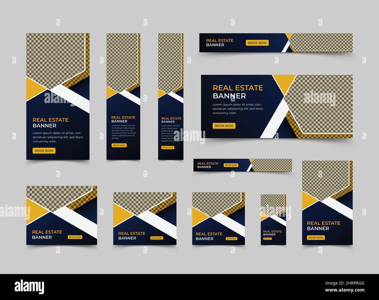 Morden and creative real estate web banner template design, Vector ... Morden and creative real estate web banner template design, Vector ...