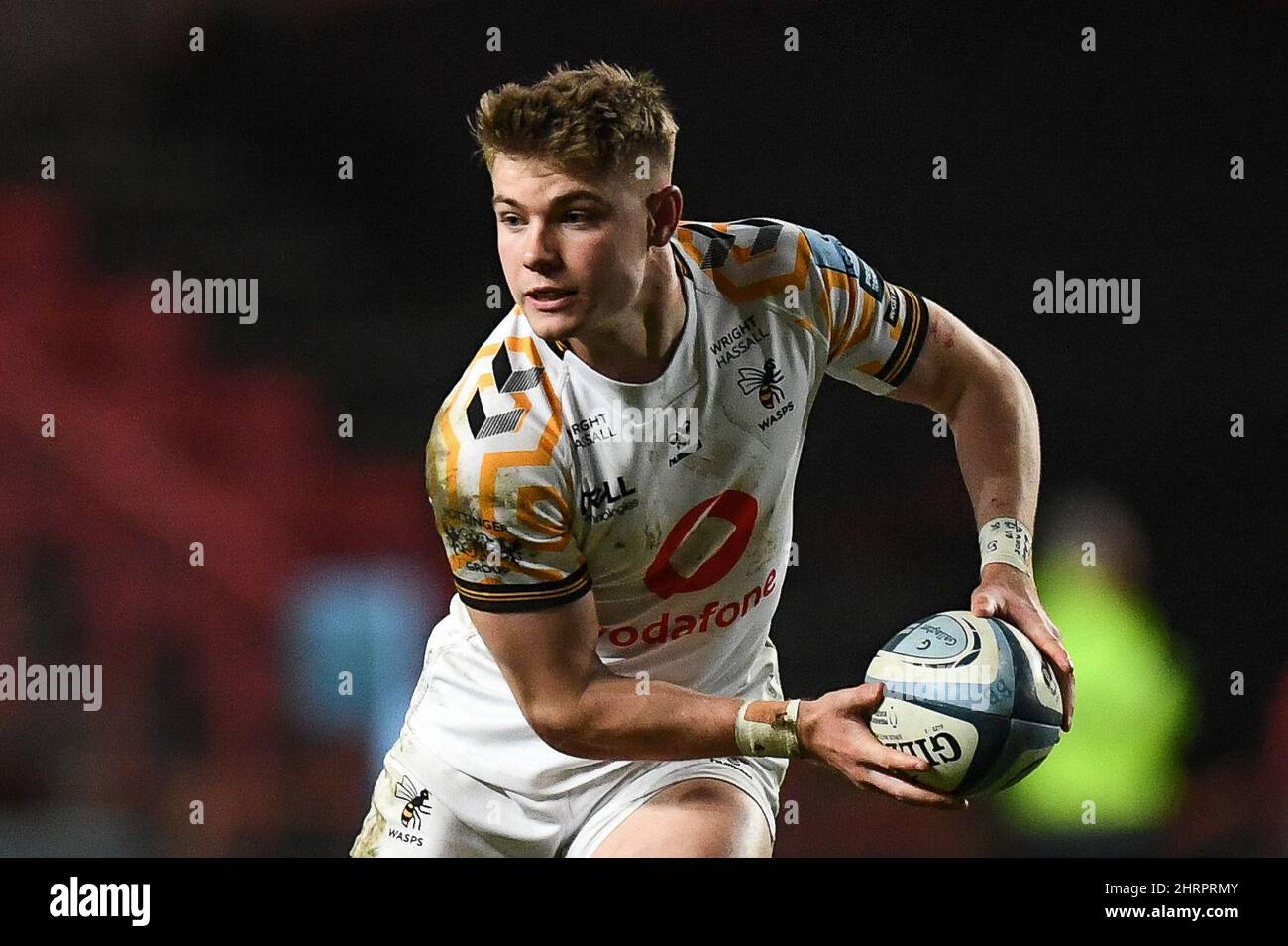 Charlie Atkinson of Wasps Rugby, in action during the game Stock Photo ...