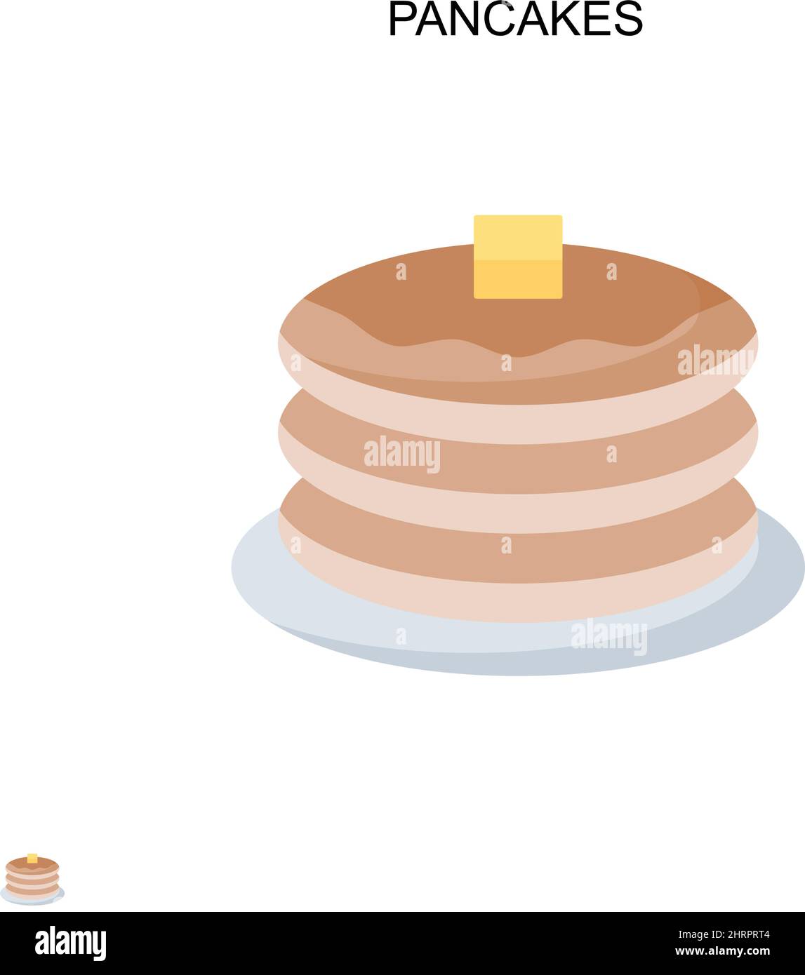 American breakfast and syrup Stock Vector Images - Alamy