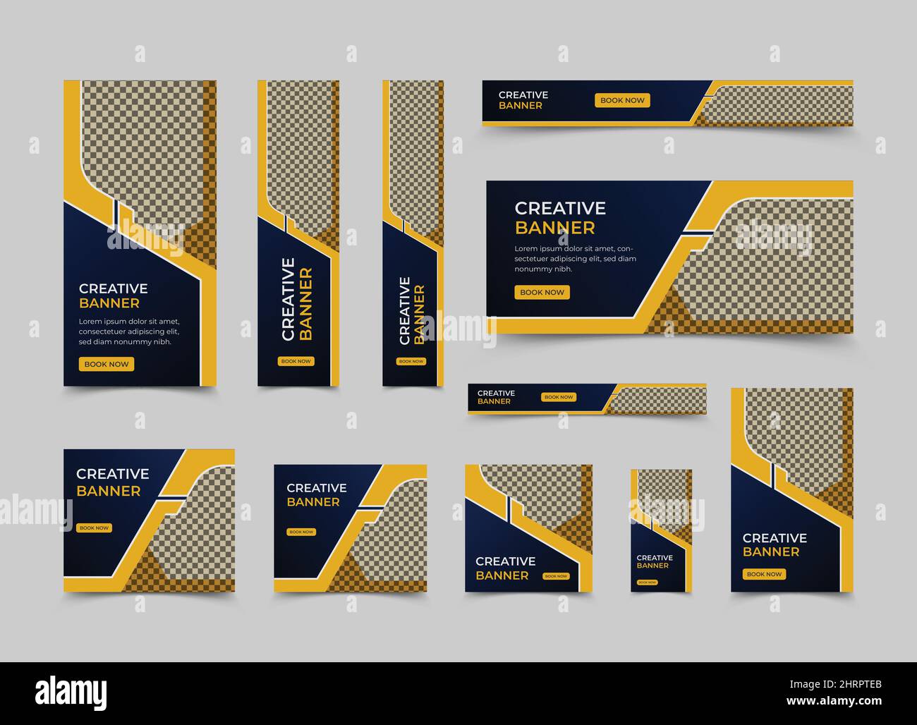 Morden And Creative Business Web Banner Template Design Vector 