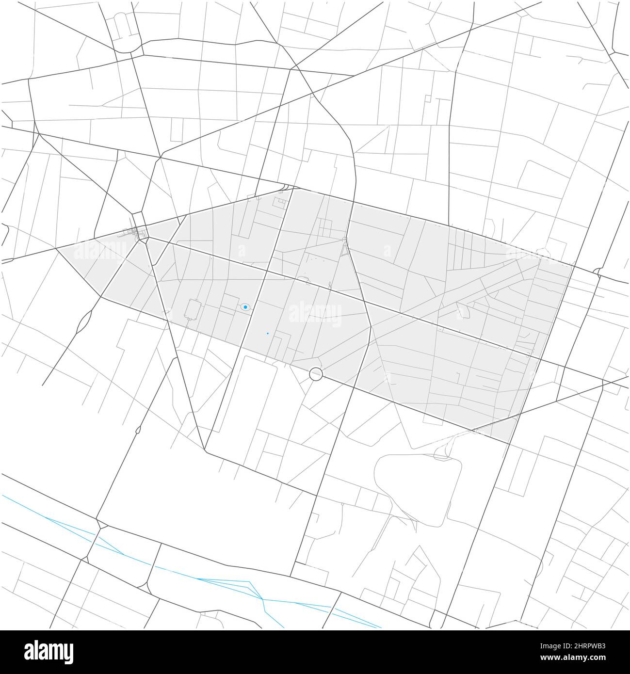 2nd Arrondissement, Paris, FRANCE, high detail vector map with city ...