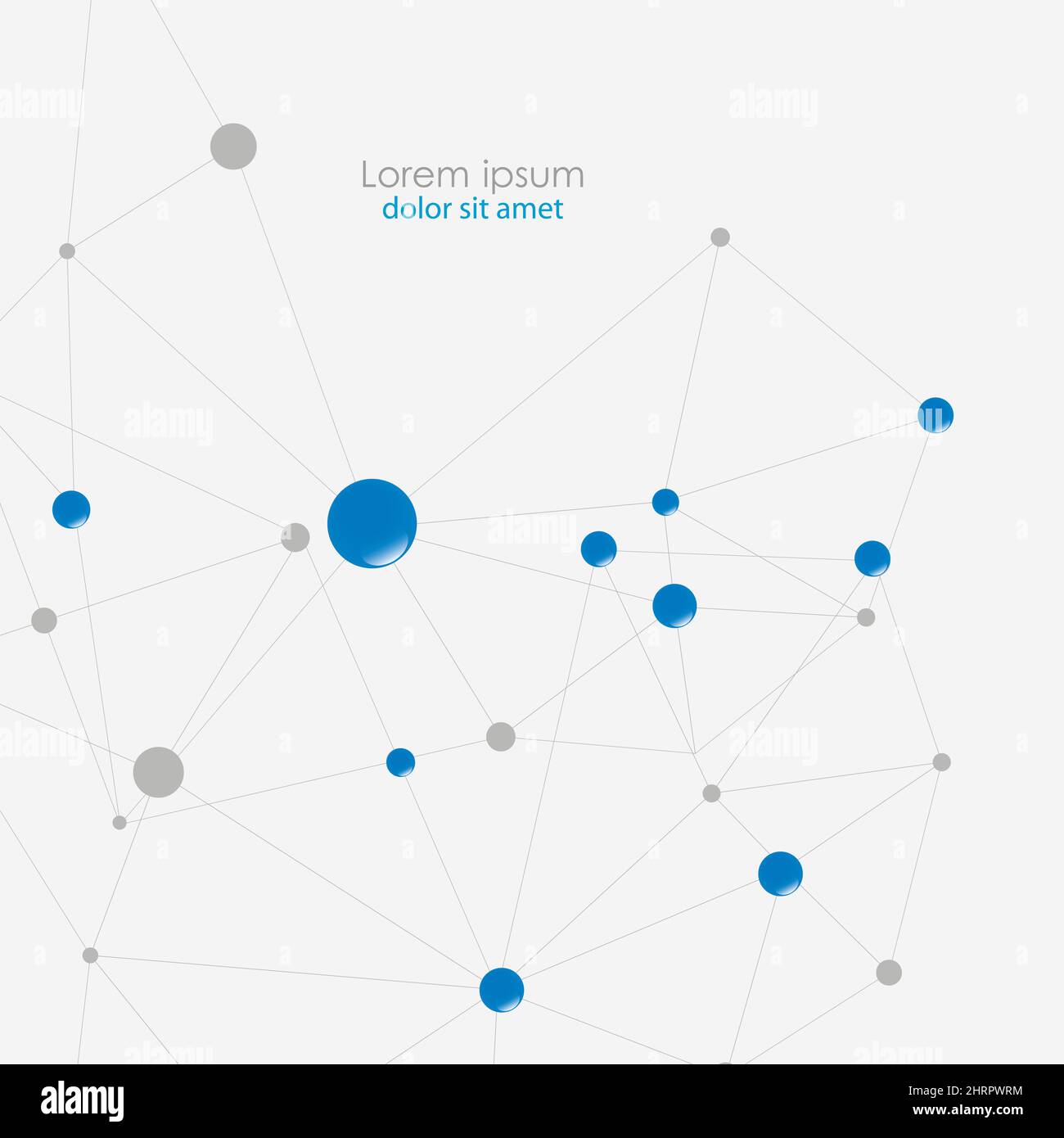 Modern style illustration network and connection. Vector background ...