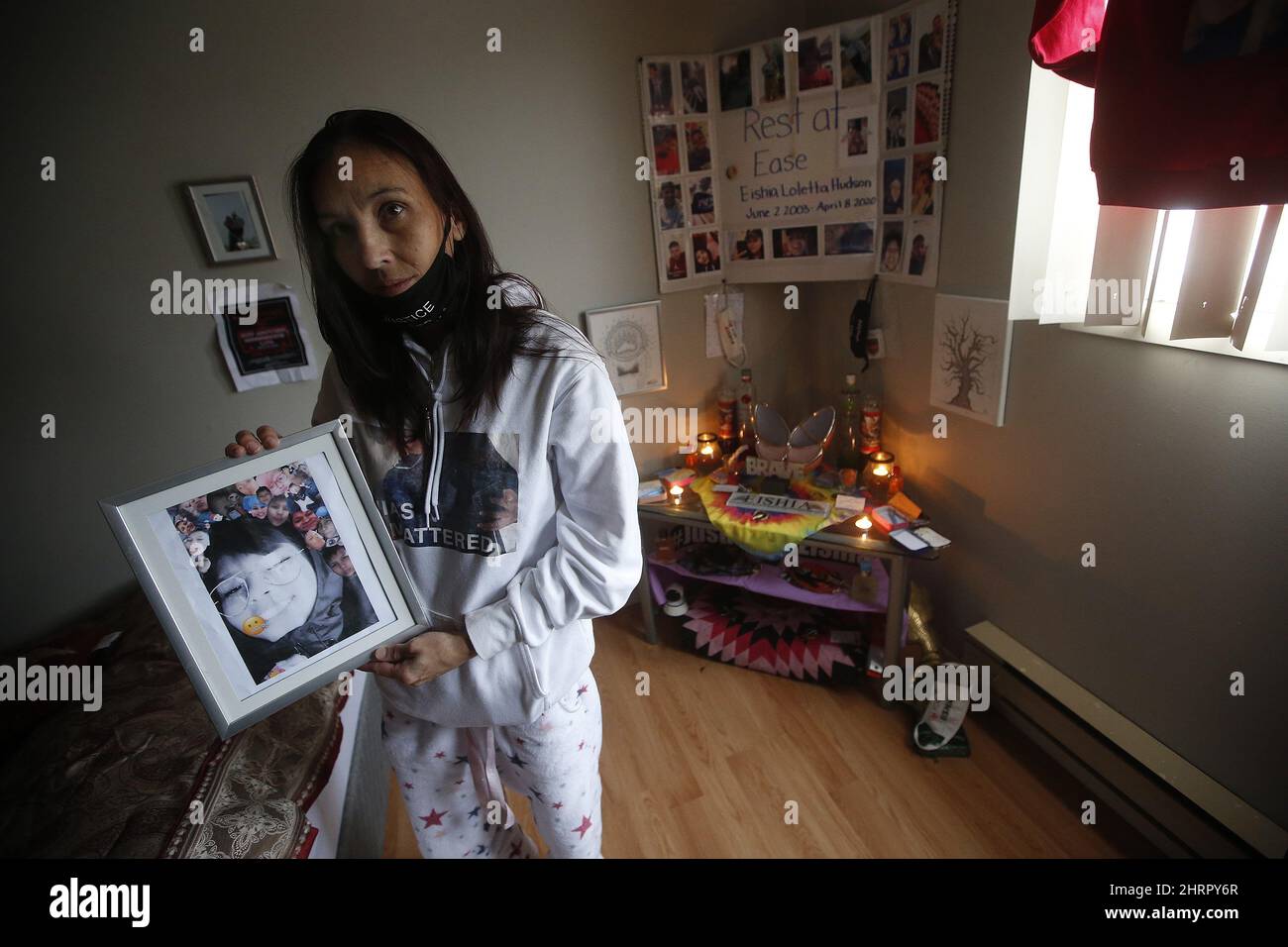 Christie Zebrasky, whose daughter Eishia Hudson was shot dead by police ...