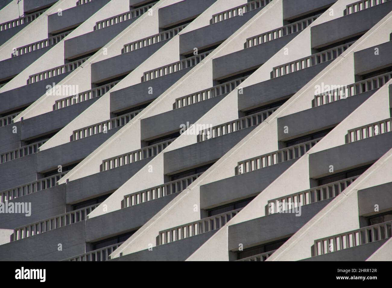 Building with white and grey wall pattern. Great for background Stock ...