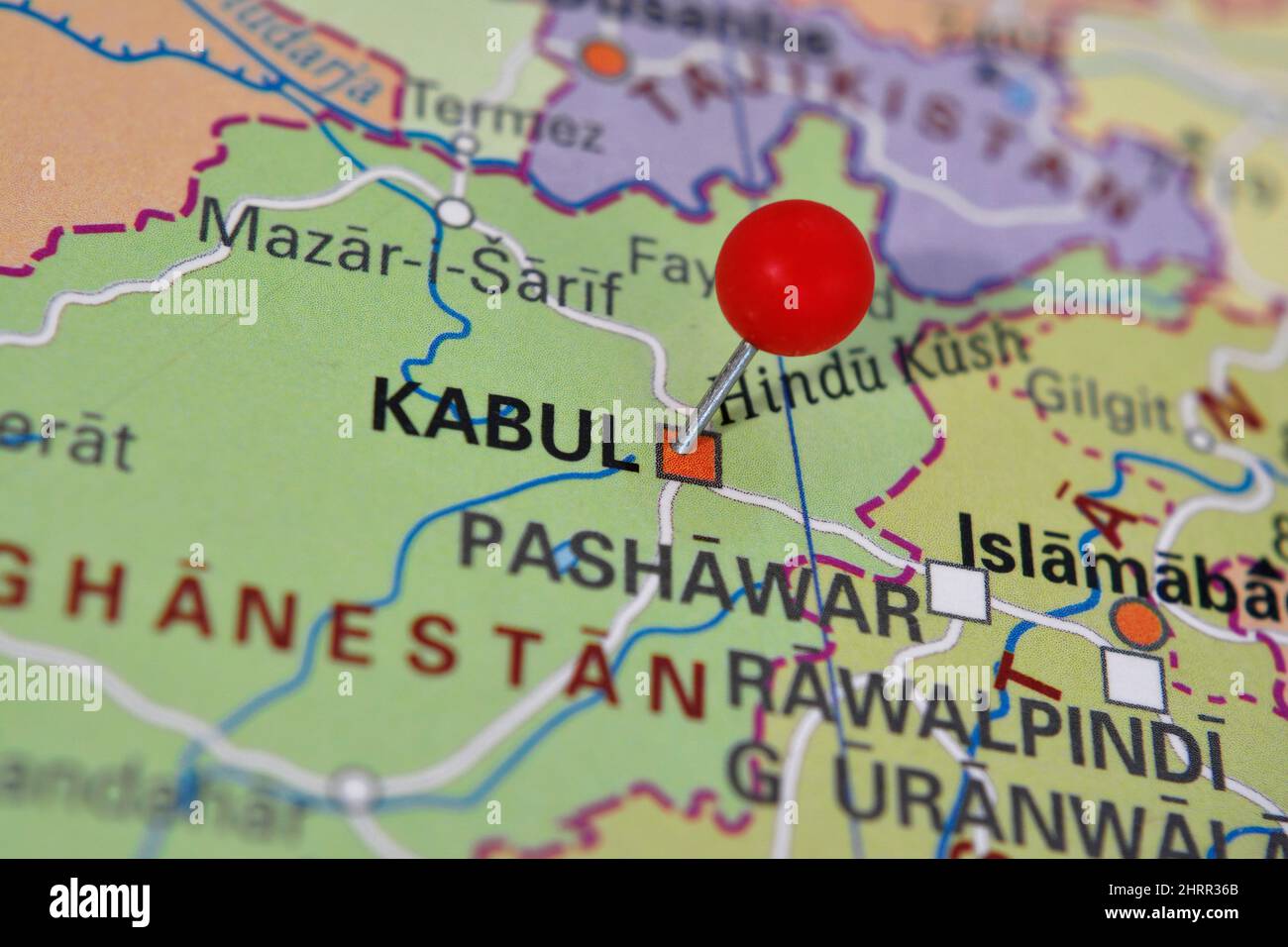 Map kabul afghanistan location marked hi-res stock photography and ...