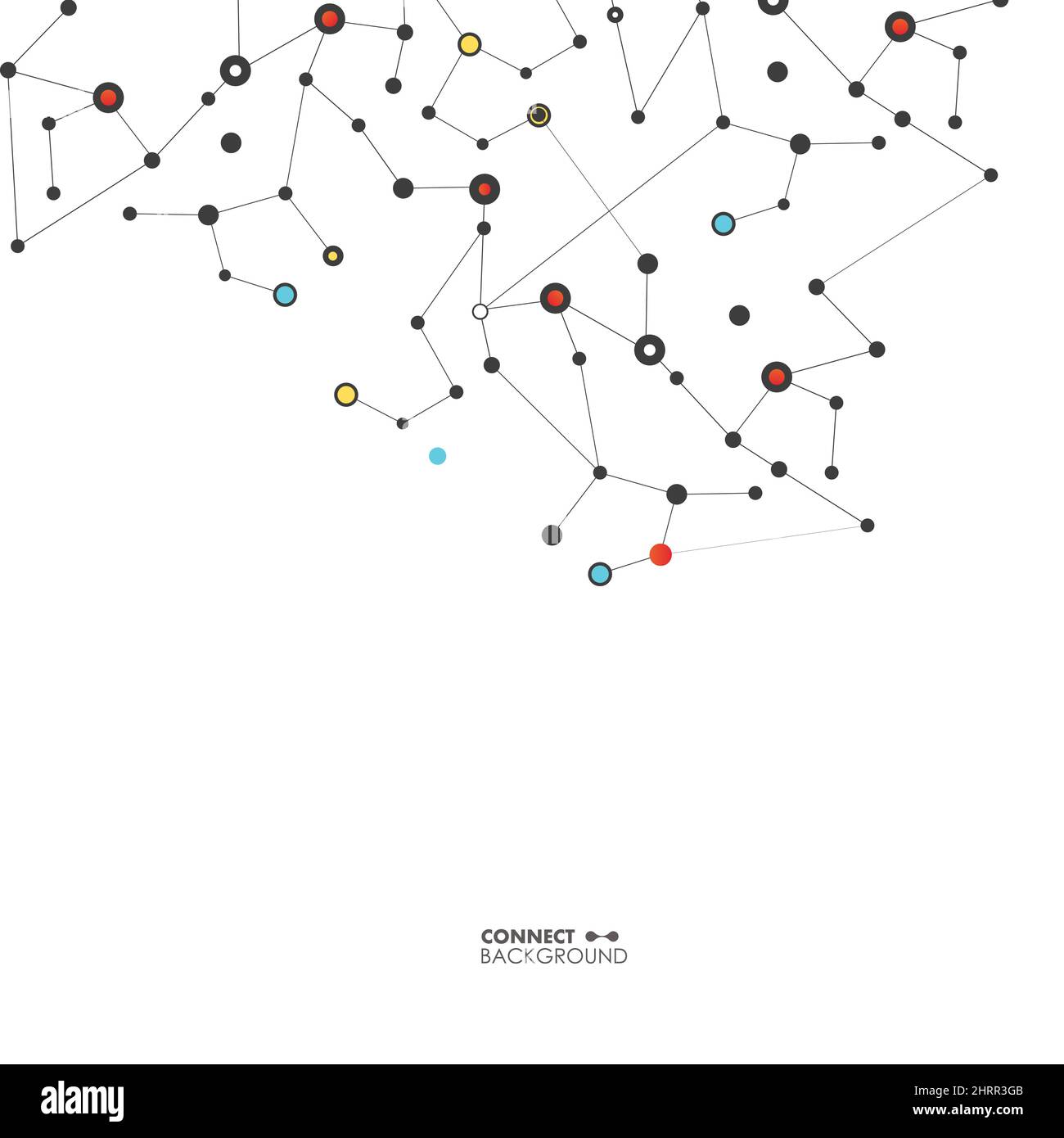 Vector Abstract Molecule Structure And Network Background Stock Vector