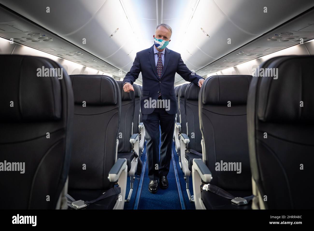 Westjet Airlines President and CEO Edward Sims poses for a photograph ...