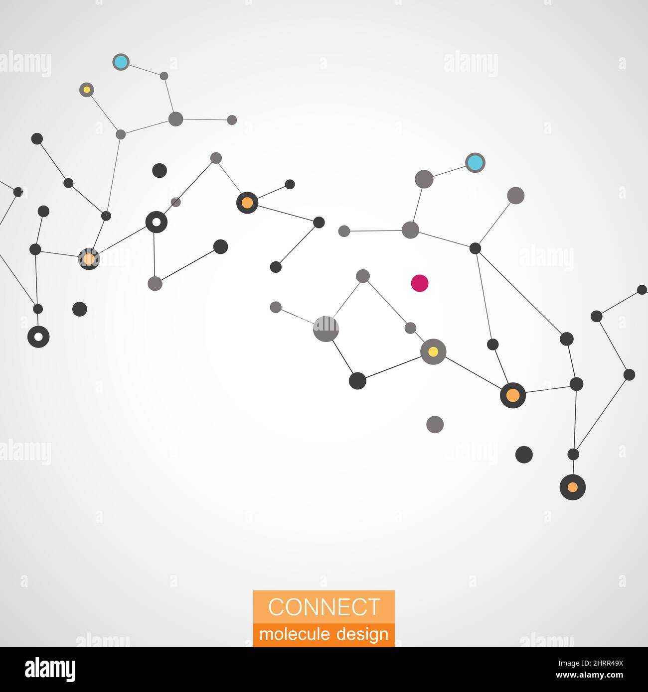 Molecule structure vector illustration background Stock Vector Image ...