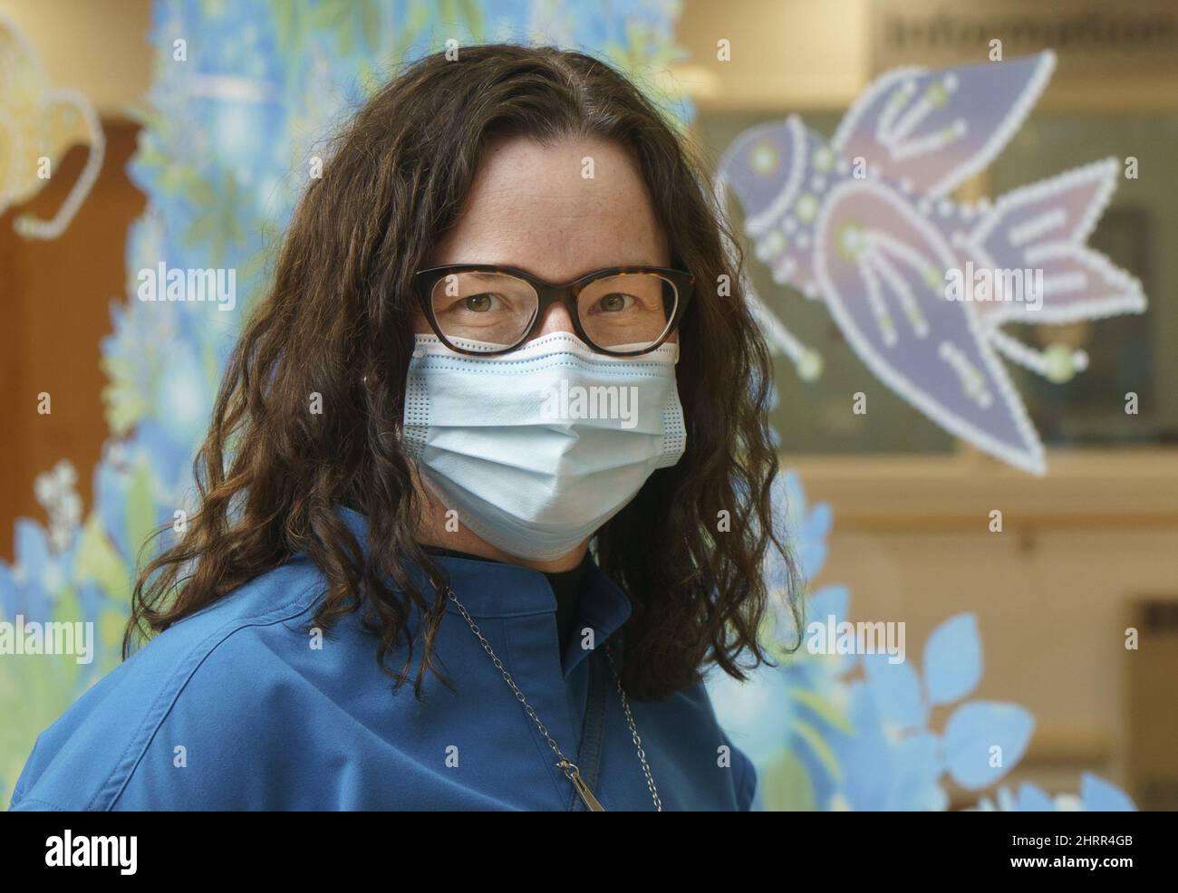 Family doctor Annick Gauthier is seen at the Kateri Memorial Hospital ...