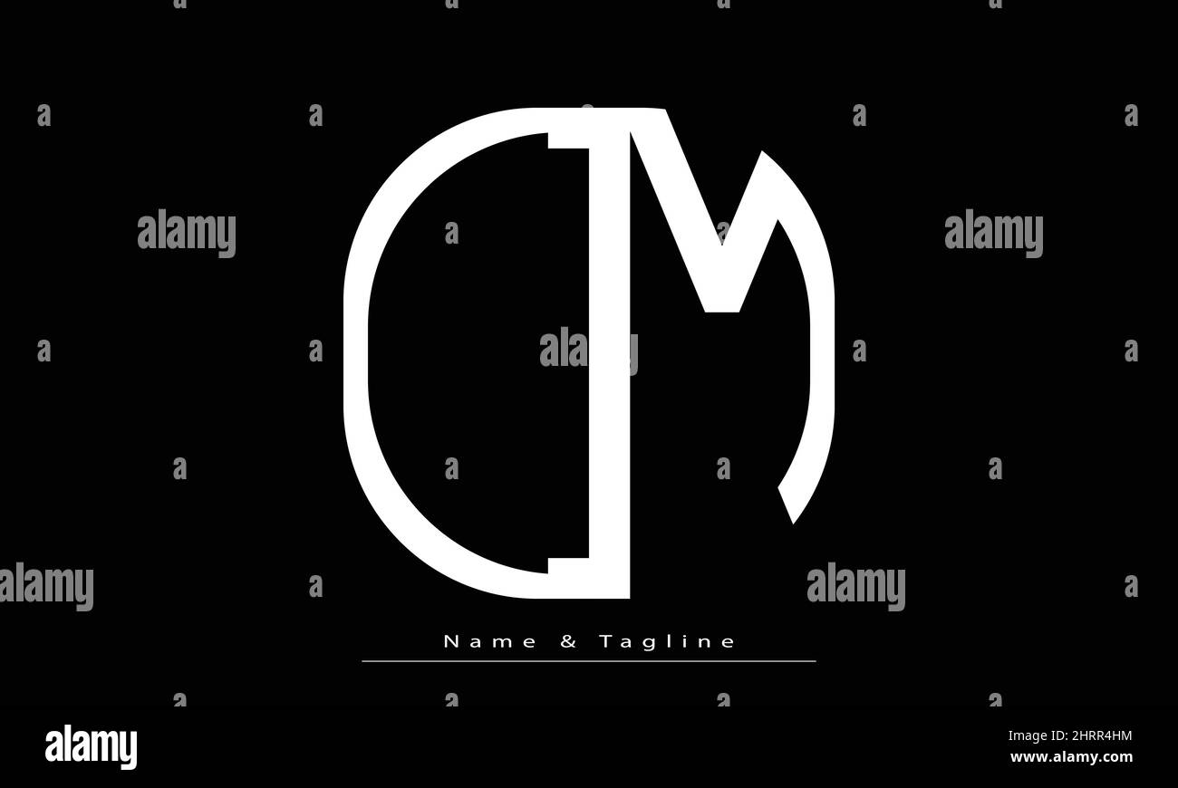 Cm initials logo Black and White Stock Photos & Images - Alamy