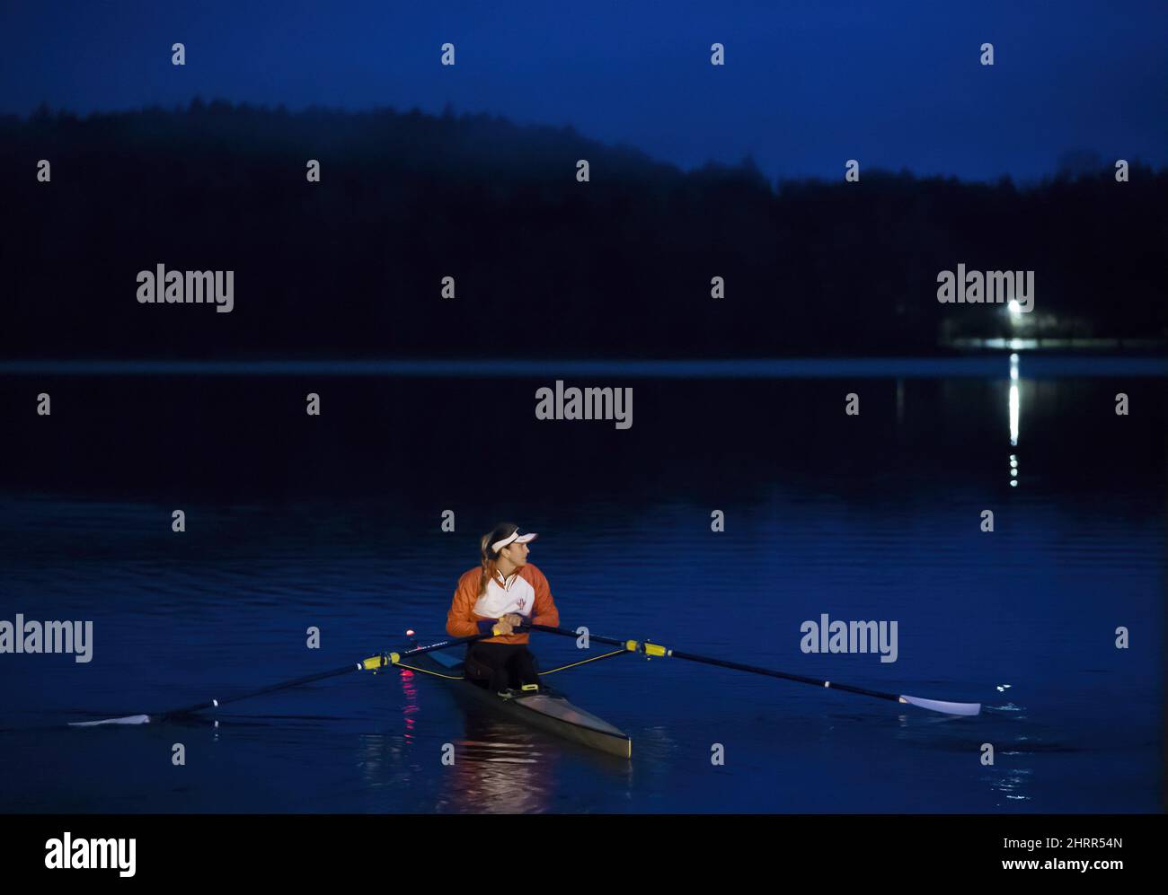 Canadian Olympic rower Carling Zeeman heads out on the water at the Elk ...