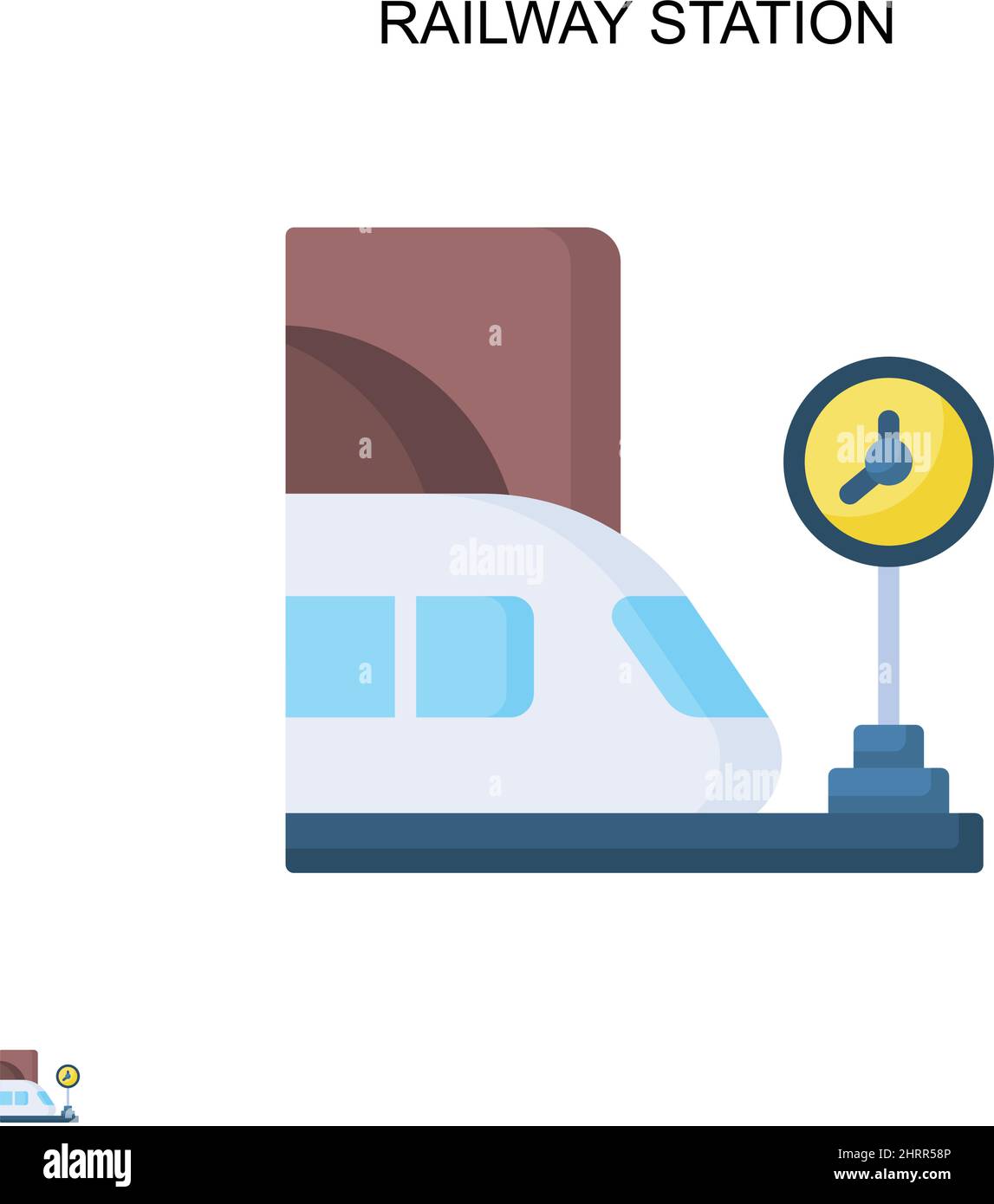 Railway symbol Stock Vector Images - Alamy