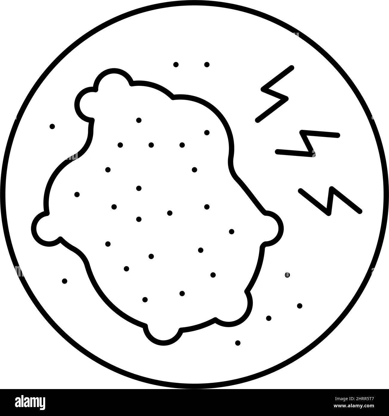 skin itch disease line icon vector illustration Stock Vector Image ...