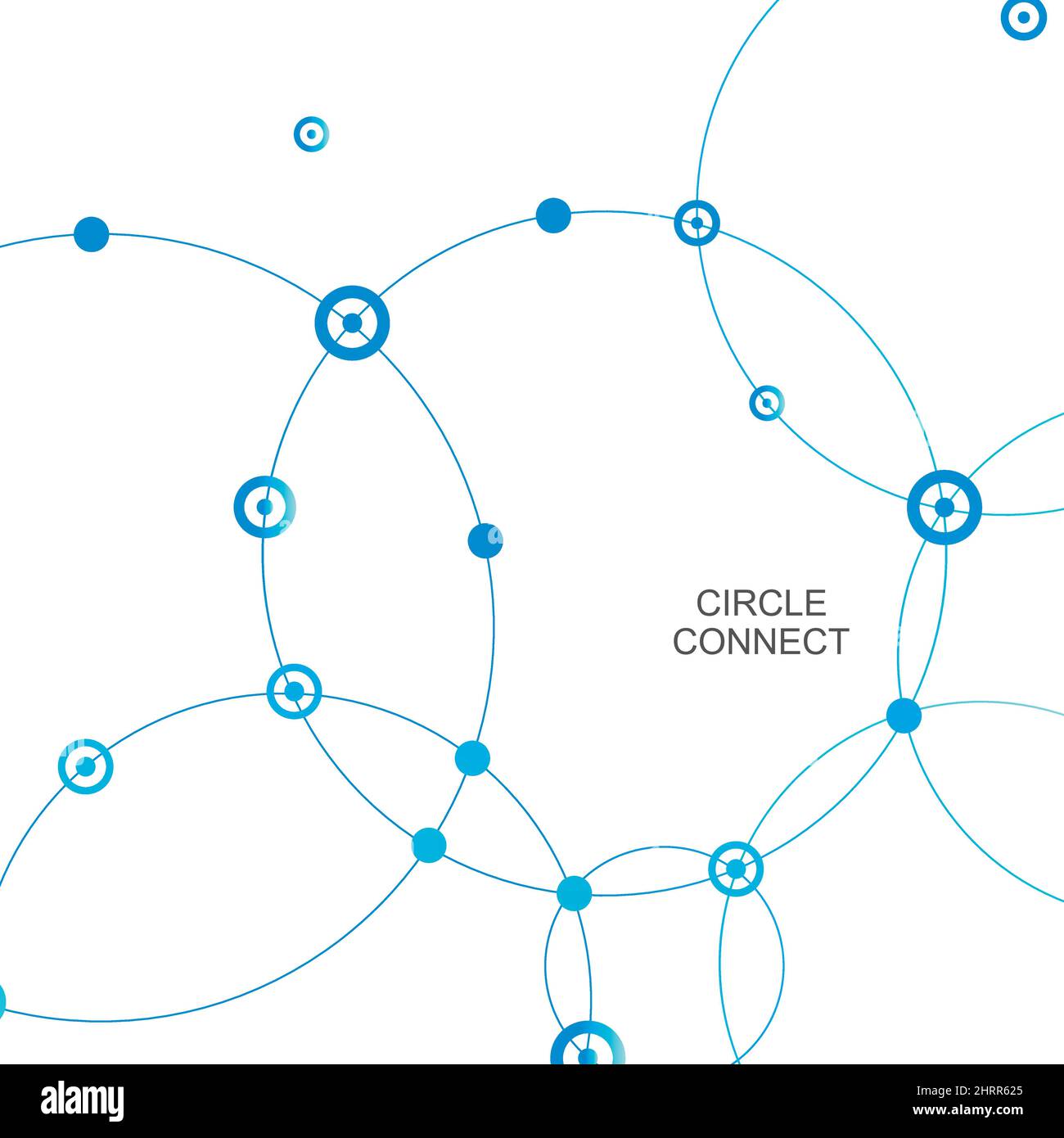 Connect circle and point with intersections Stock Vector Image & Art ...