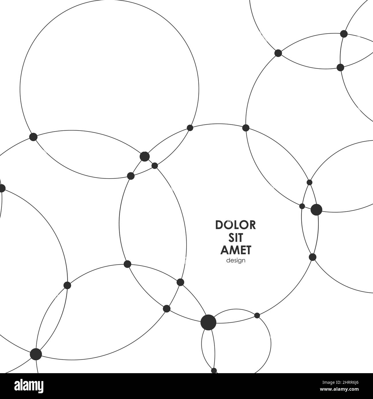 Technology abstract dot and circle connection Stock Vector Image & Art ...