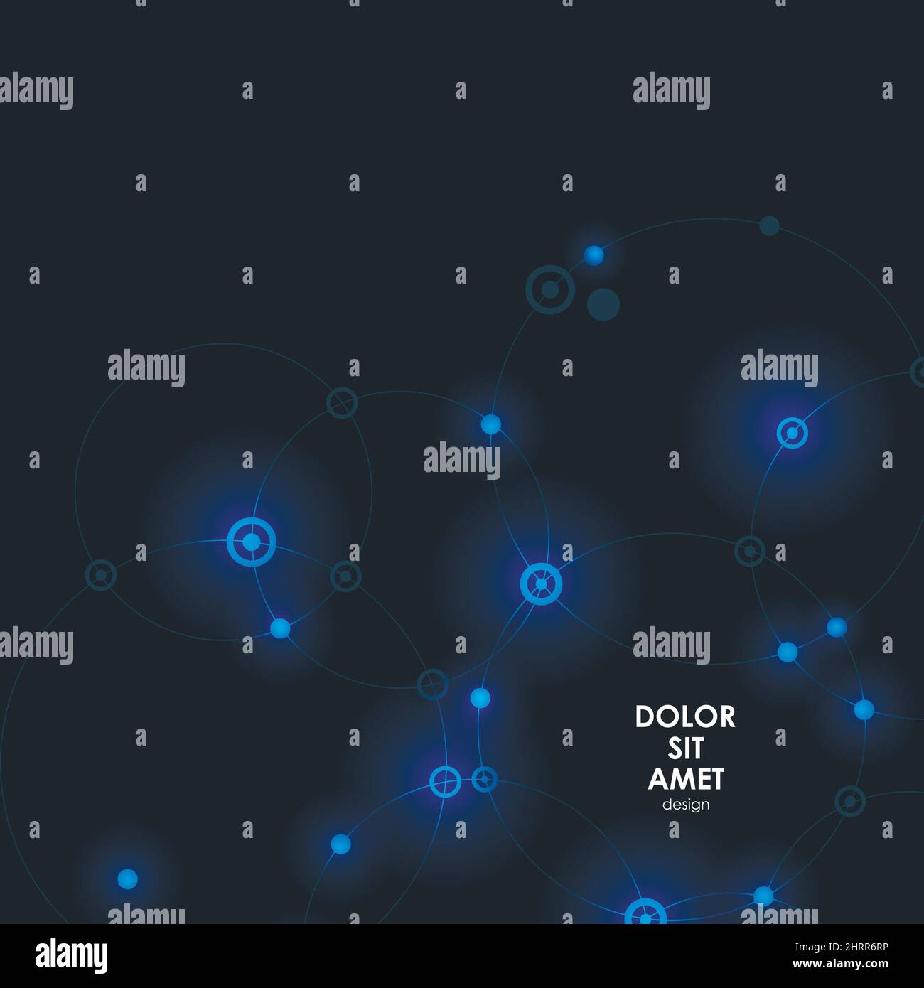 Digital glow effect lines. Circle connect technology illustration Stock ...