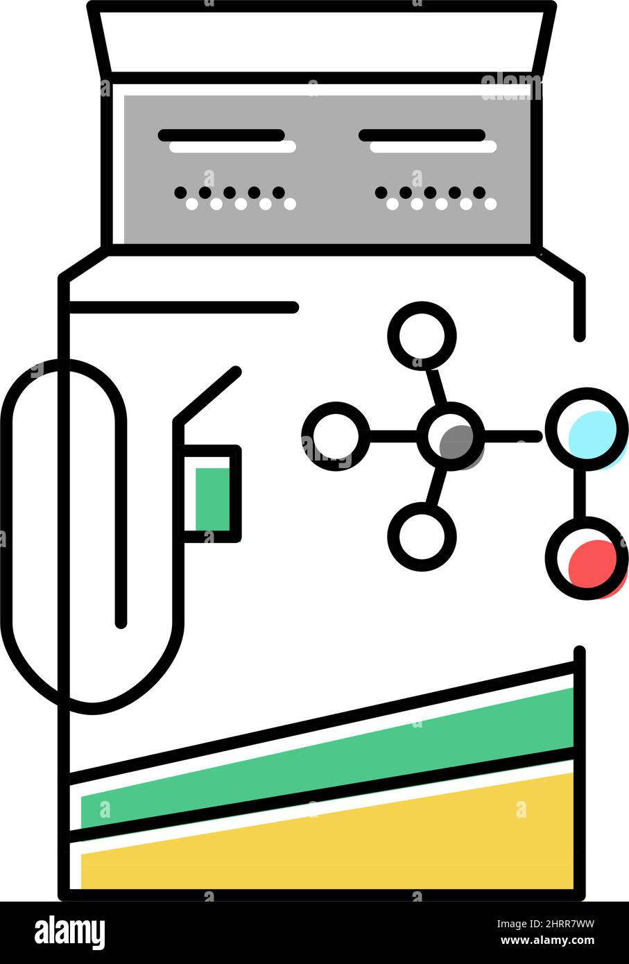 methanol gas station color icon vector illustration Stock Vector Image ...