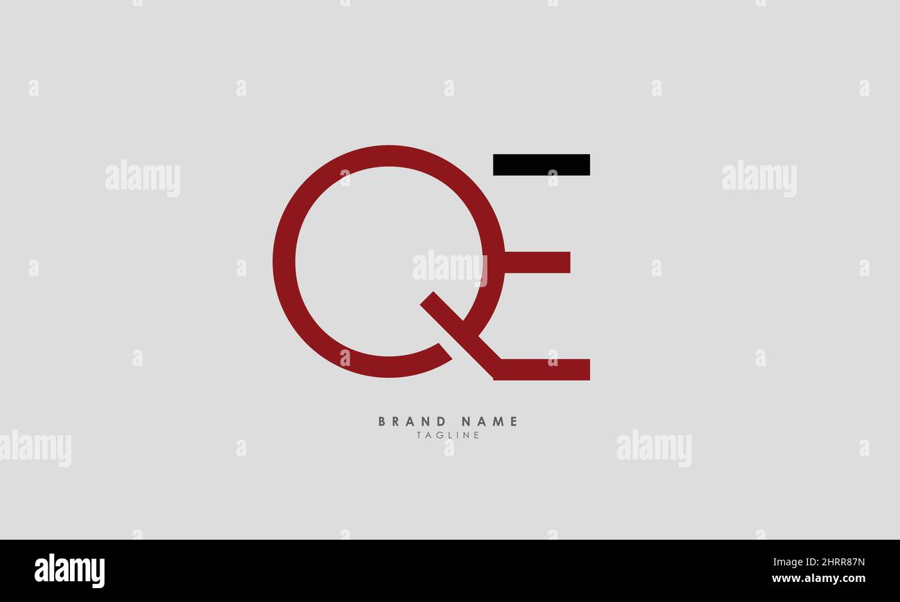 Alphabet letters Initials Monogram logo QE, EQ, Q and E Stock Vector ...