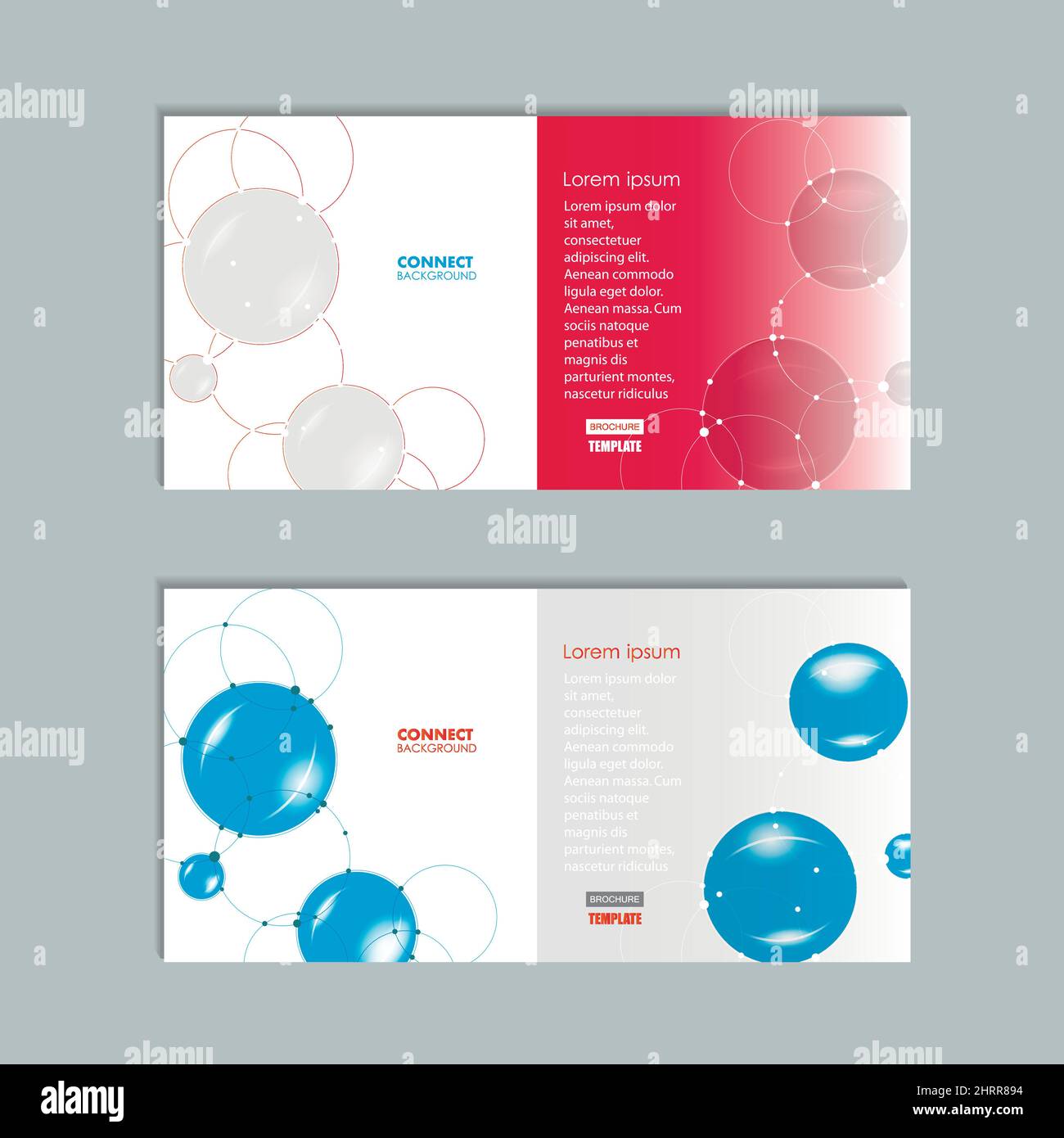 Vector abstract technology brochure with dots and line Stock Vector ...