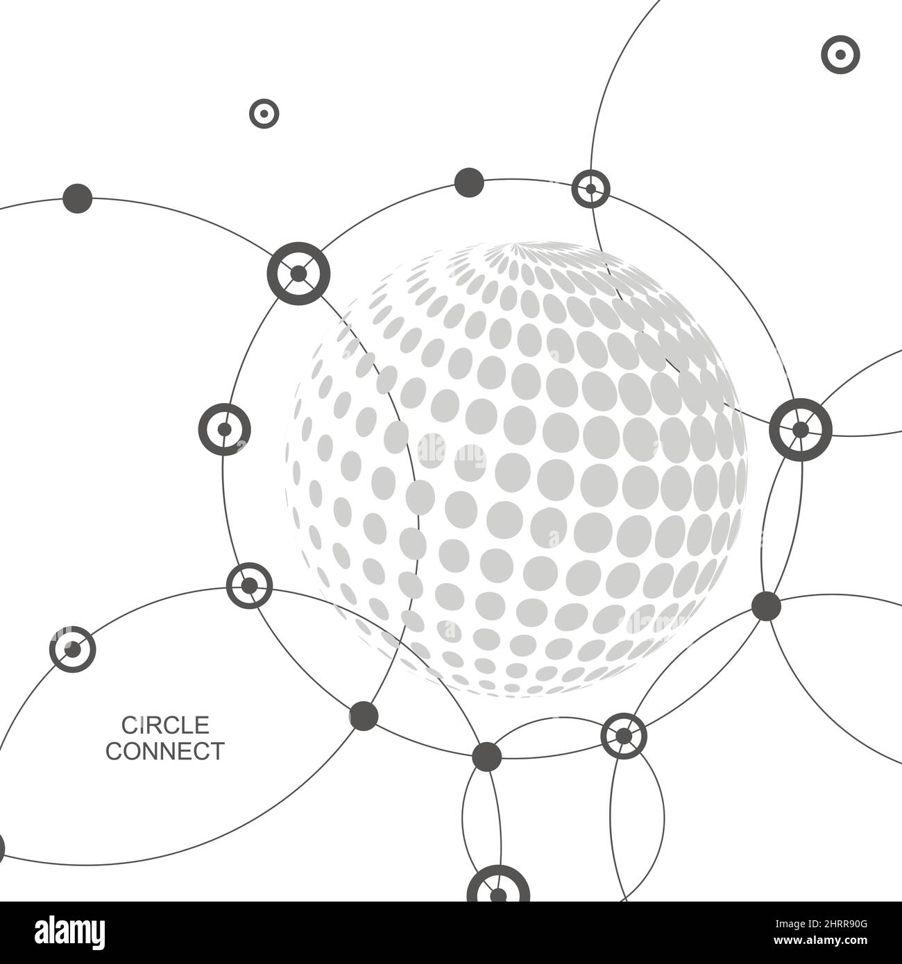 Dotted circle Black and White Stock Photos & Images - Alamy