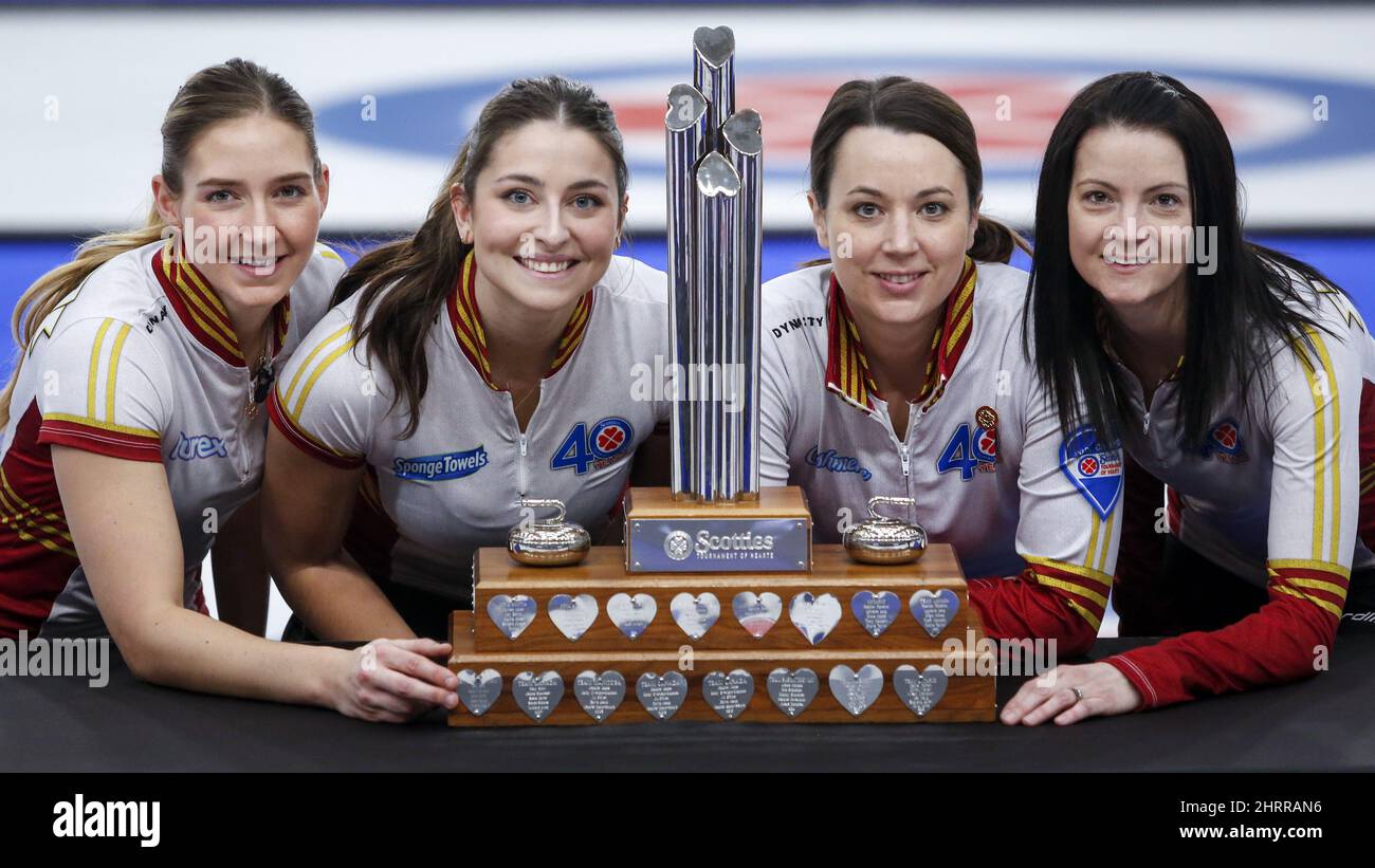 Team Canada, left to right, lead Briane Meilleur, second Shannon ...