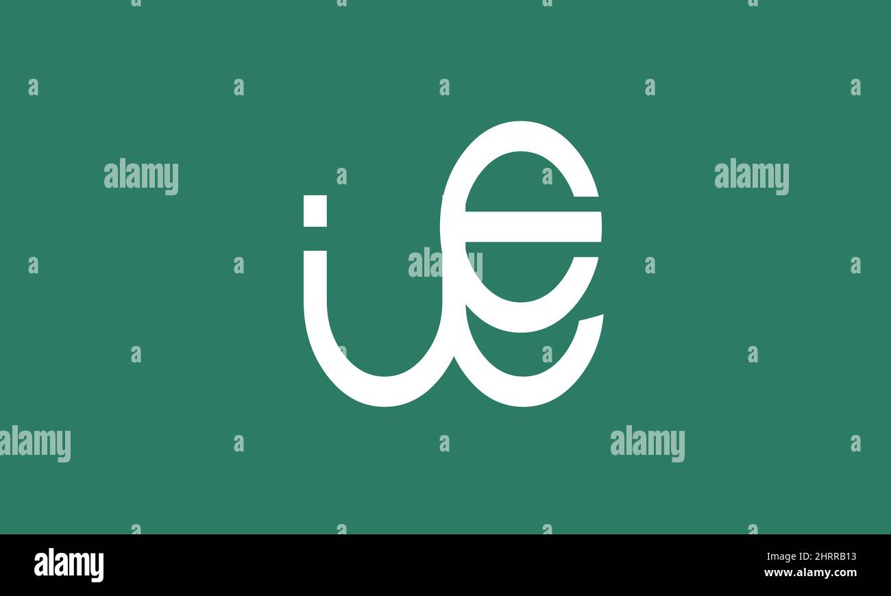 Alphabet letters Initials Monogram logo UE, EU, U and E Stock Vector ...