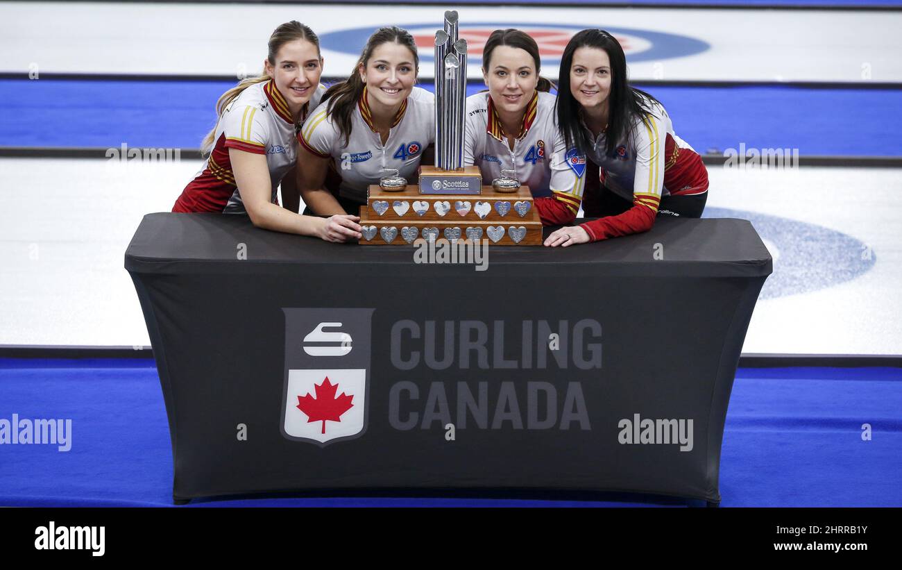 Team Canada, left to right, lead Briane Meilleur, second Shannon ...