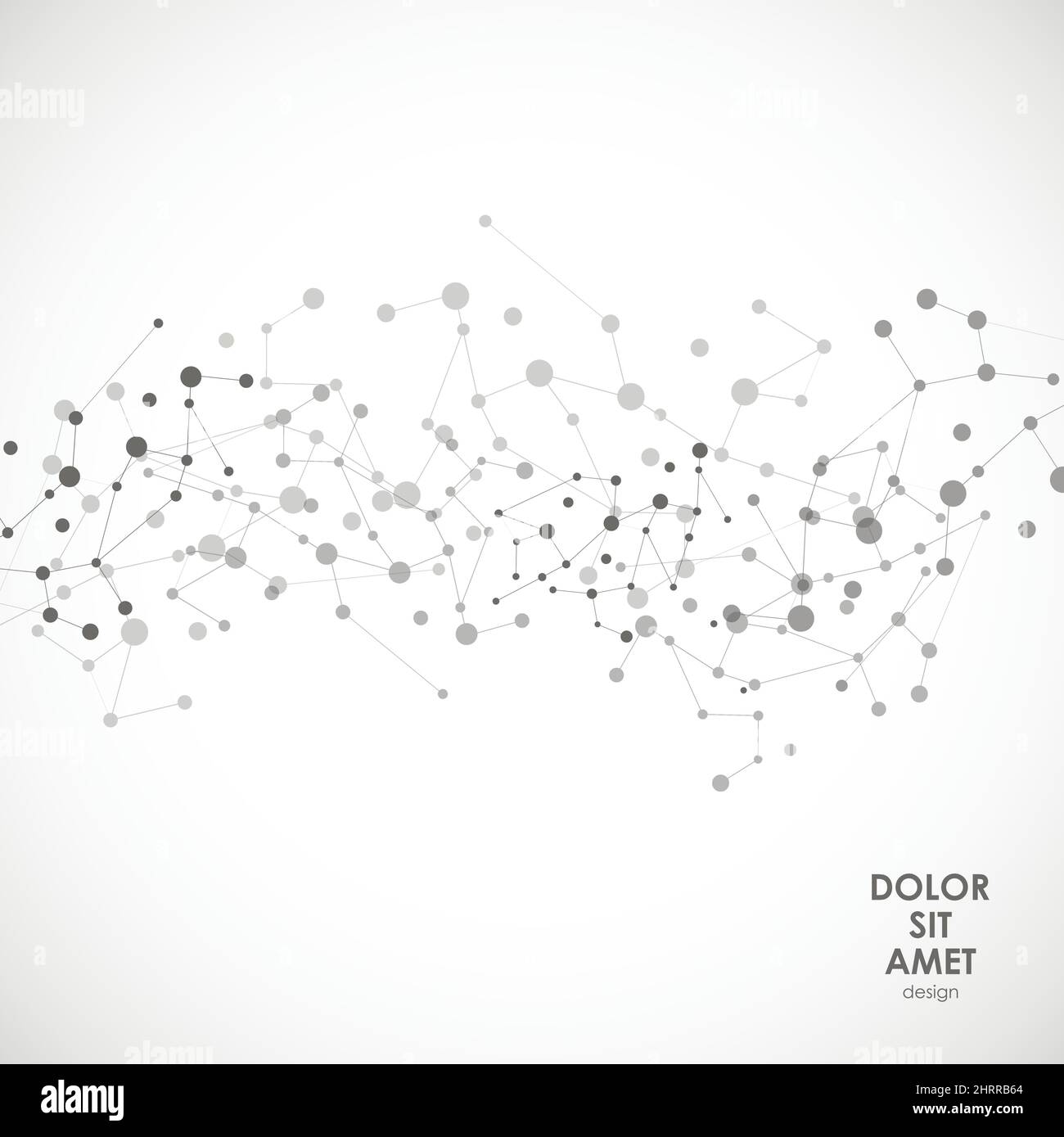 Modern vector design with elements of molecular bonds Stock Vector ...