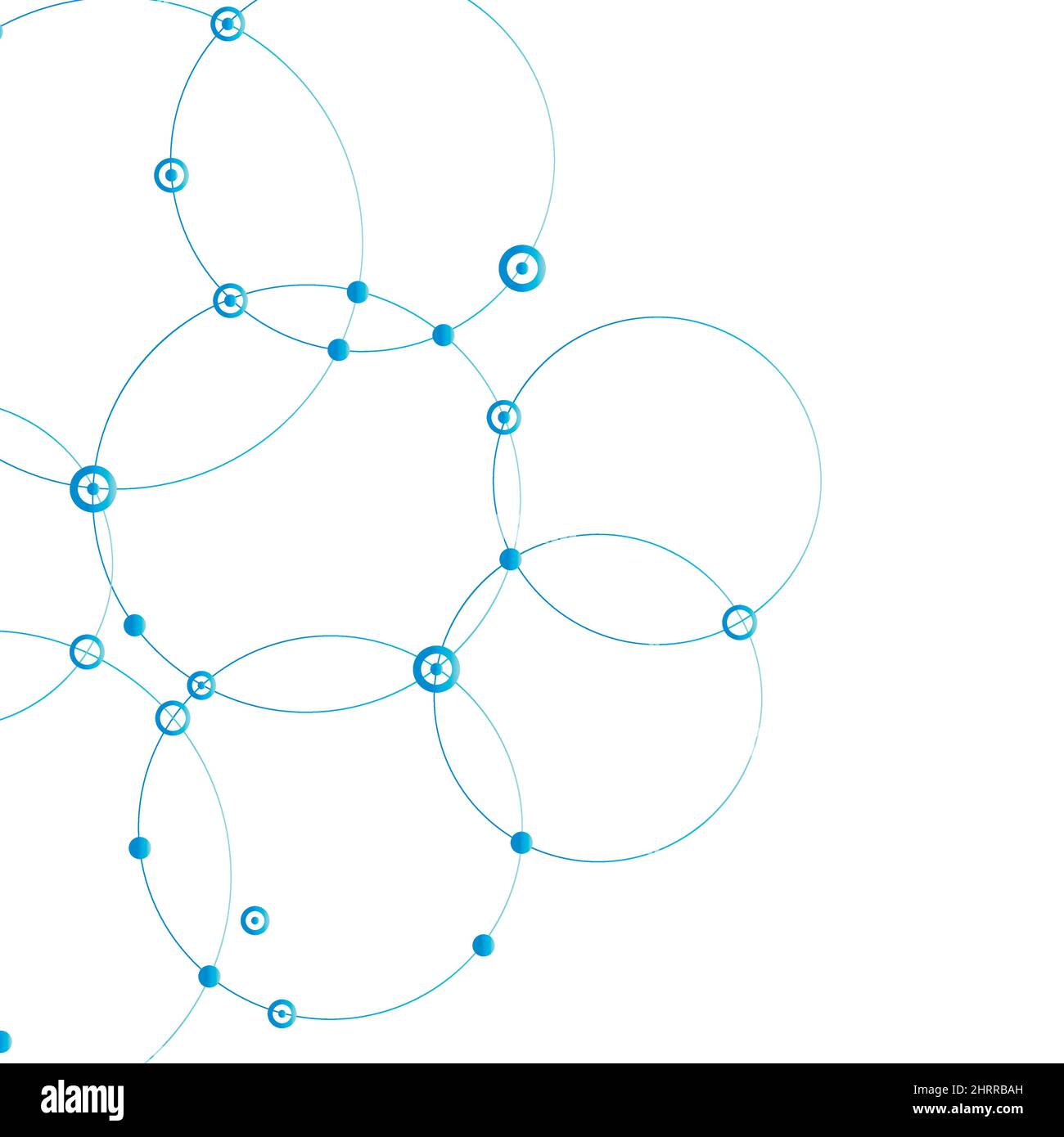 Connect circle and point with intersections Stock Vector Image & Art ...