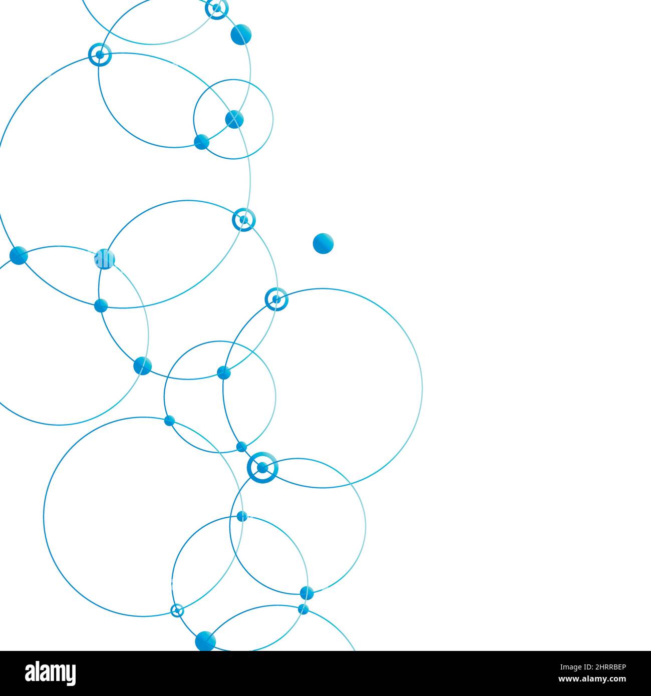 Connect circle and point with intersections Stock Vector Image & Art ...