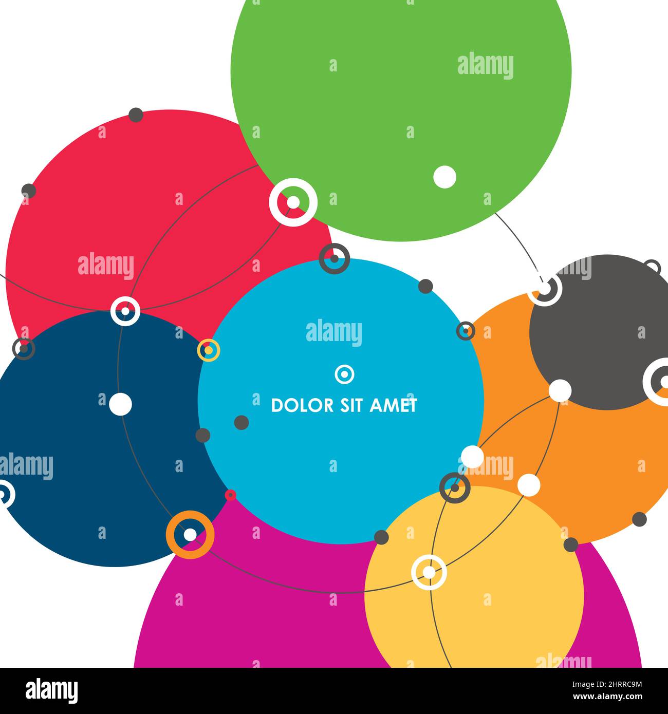 Abstract network circle background Stock Vector Image & Art - Alamy