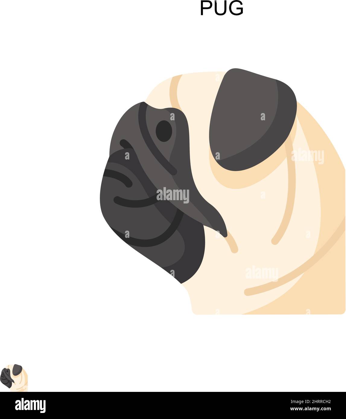 Dog emotion icon set illustration hi-res stock photography and images ...