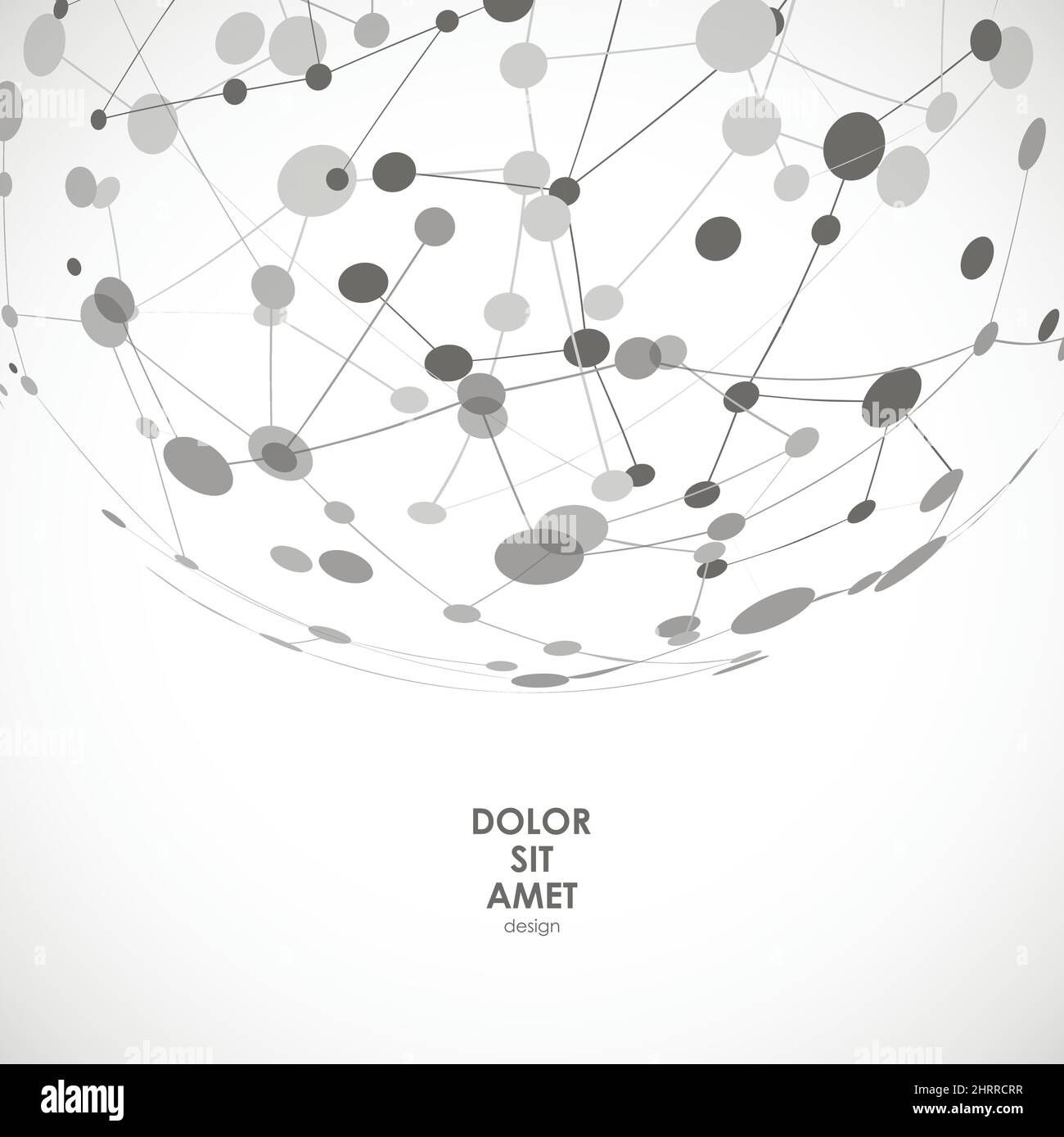 Abstract vector connect circle with molecular structure Stock Vector ...