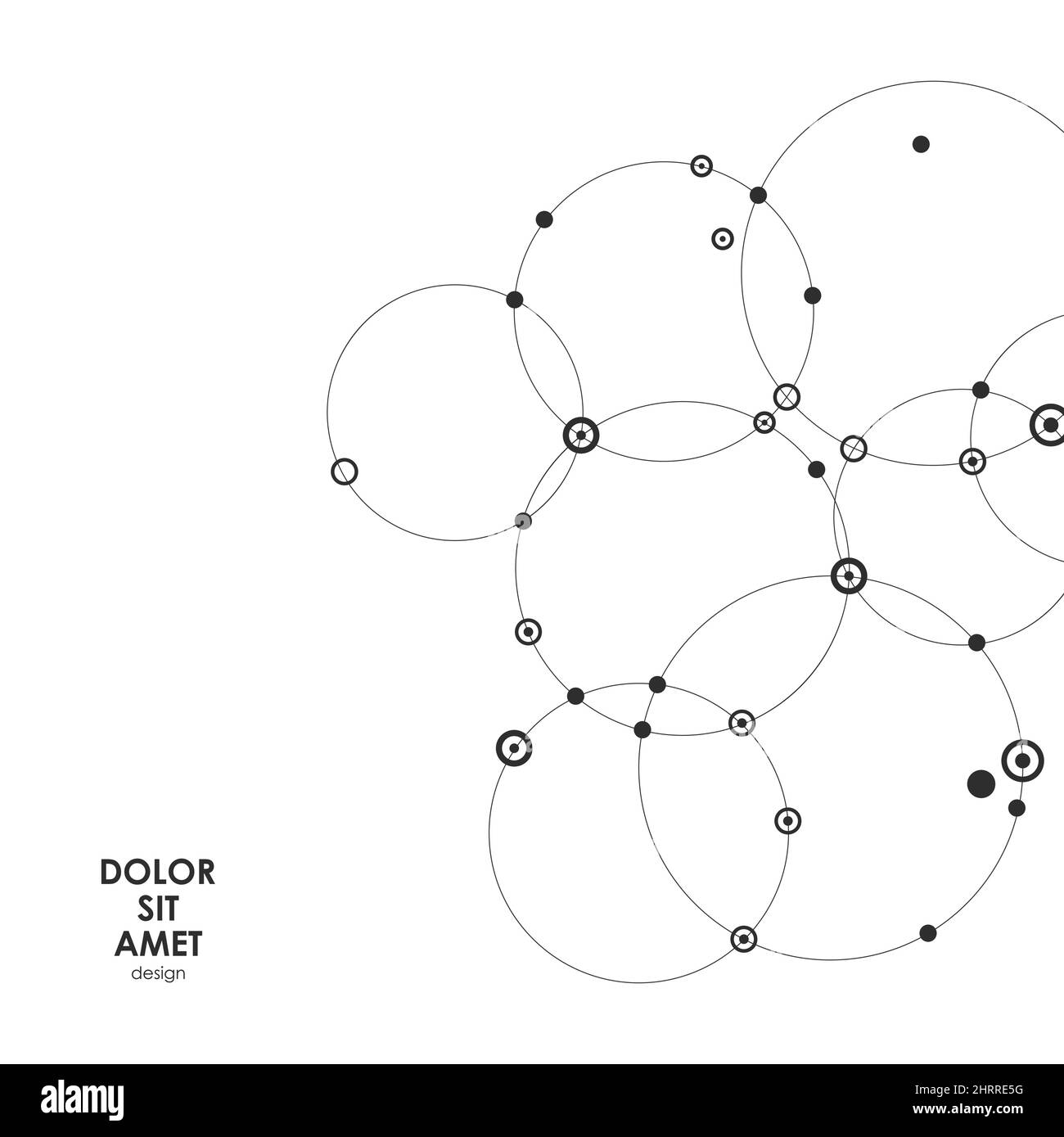 Technology abstract dot and circle connection Stock Vector Image & Art ...
