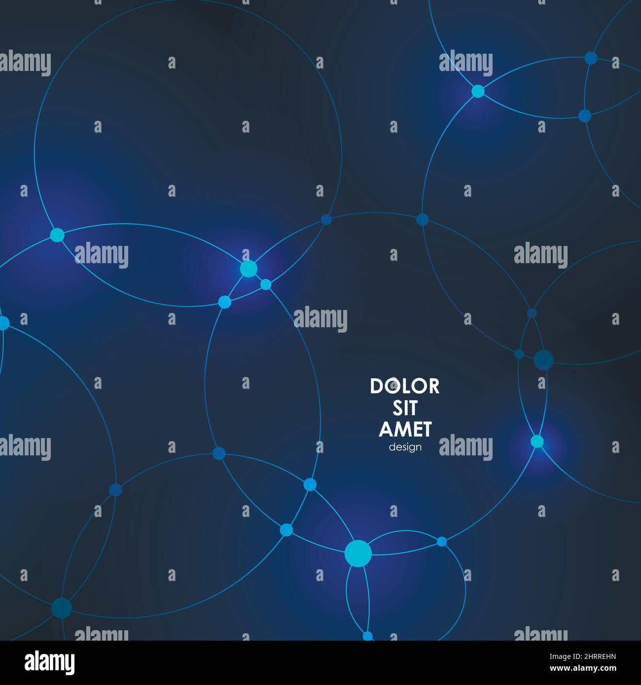Digital glow effect lines. Circle connect technology illustration Stock ...