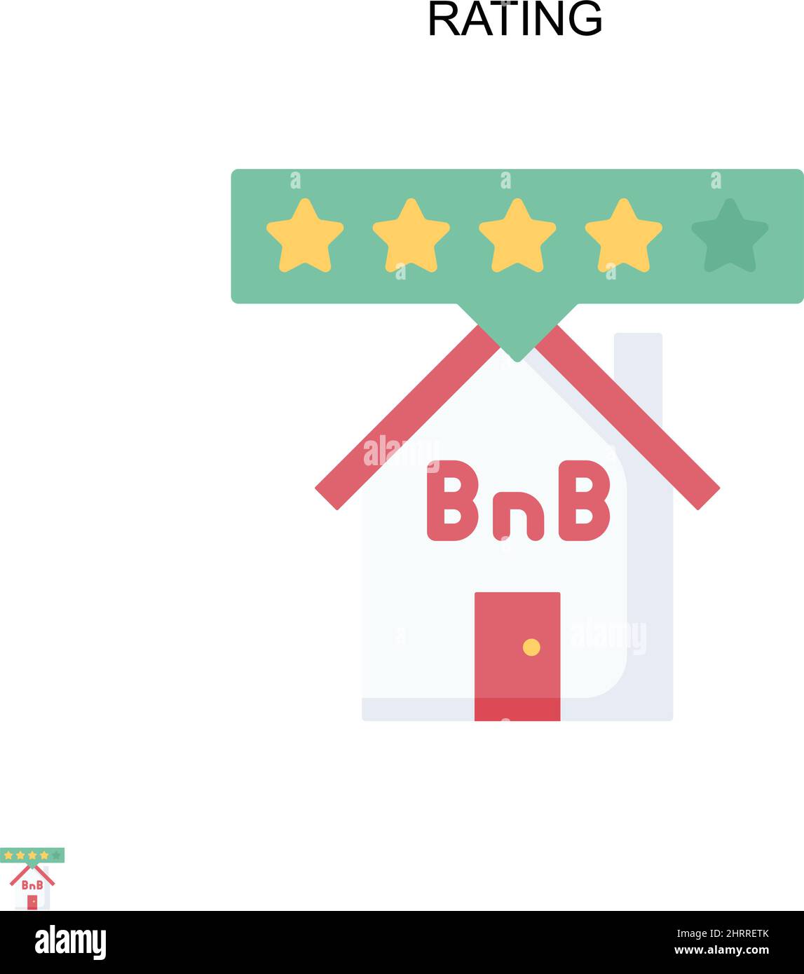 Rating Simple vector icon. Illustration symbol design template for web ...