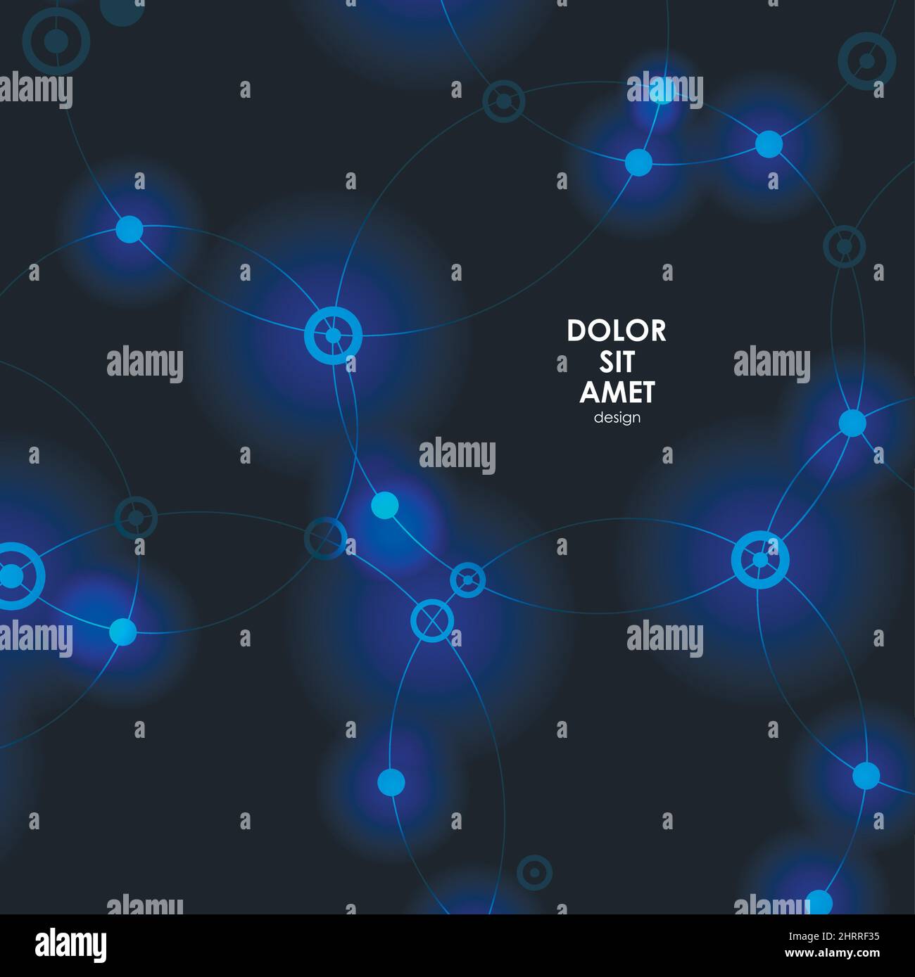 Digital glow effect lines. Circle connect technology illustration Stock ...