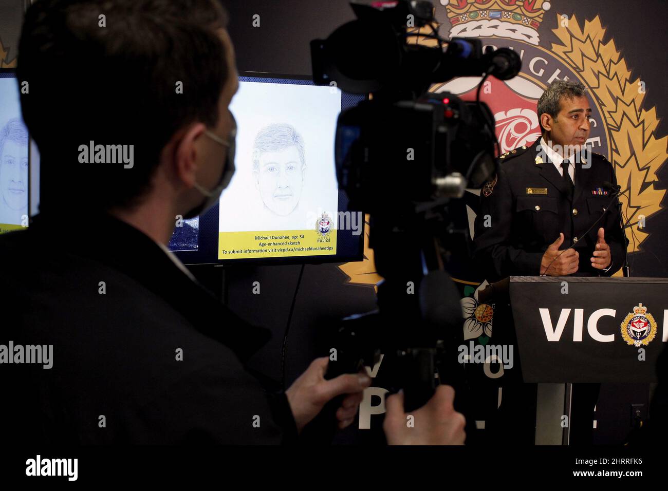 Victoria Police Chief Constable Del Manak talks about the ongoing case ...