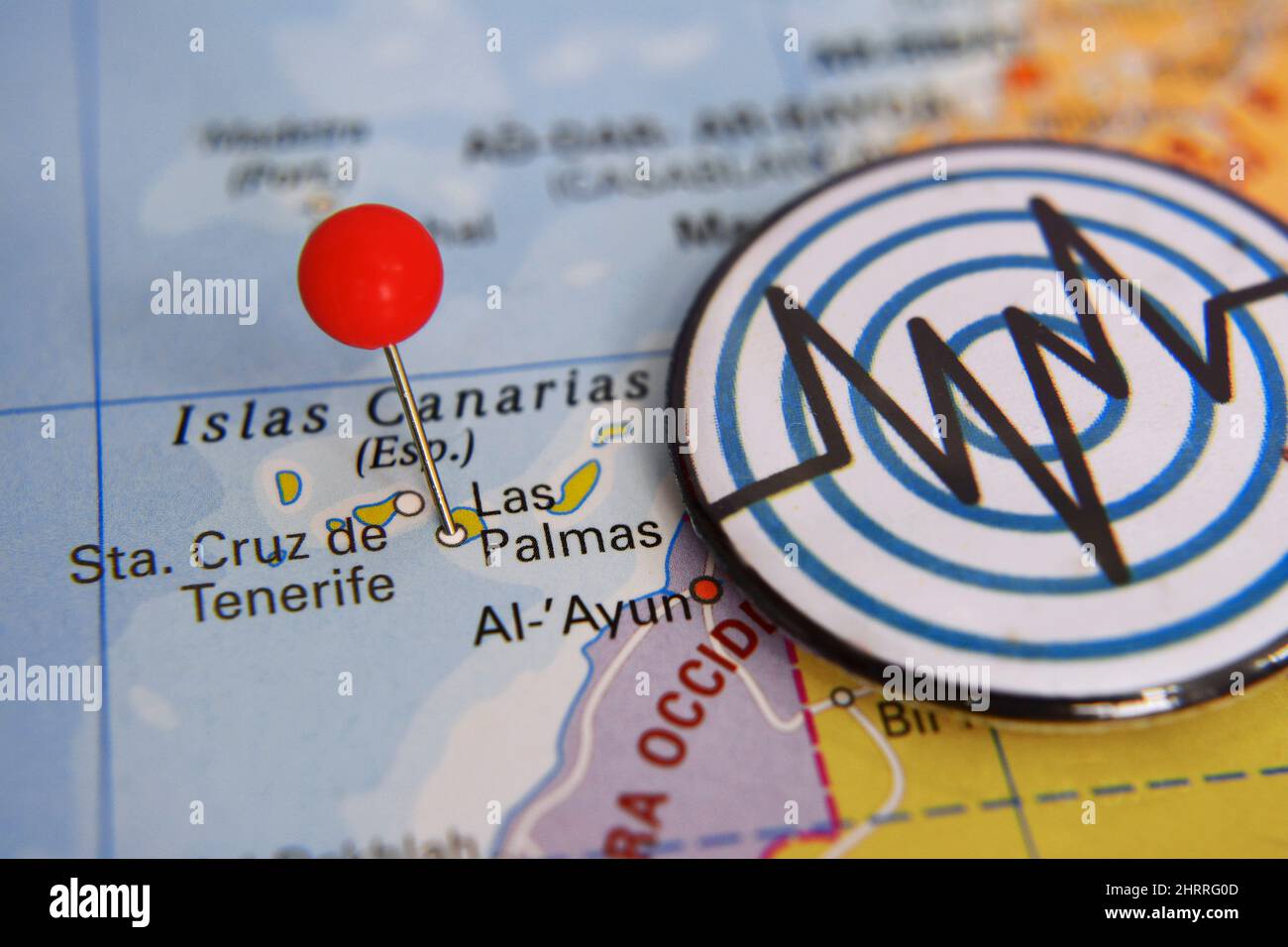 Earthquake Symbol On A Map