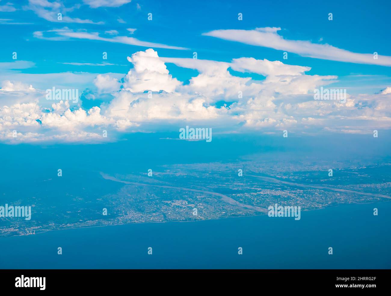 Sunny aerial view of the Taichung at Taiwan Stock Photo - Alamy