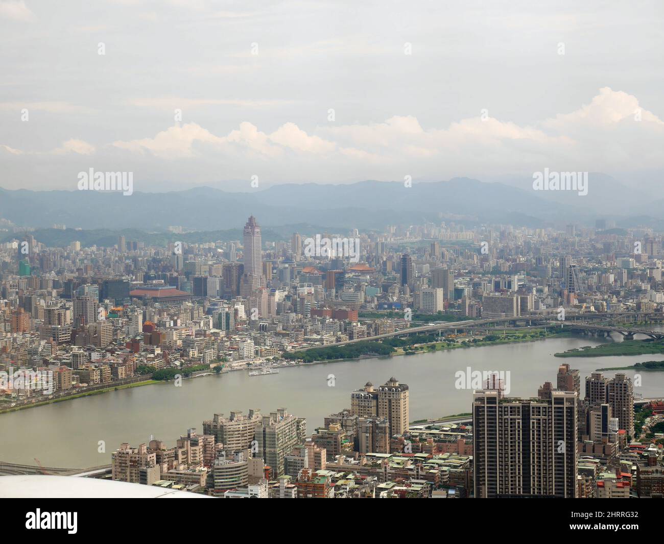 Sunny aerial view of the Taipei at Taiwan Stock Photo - Alamy
