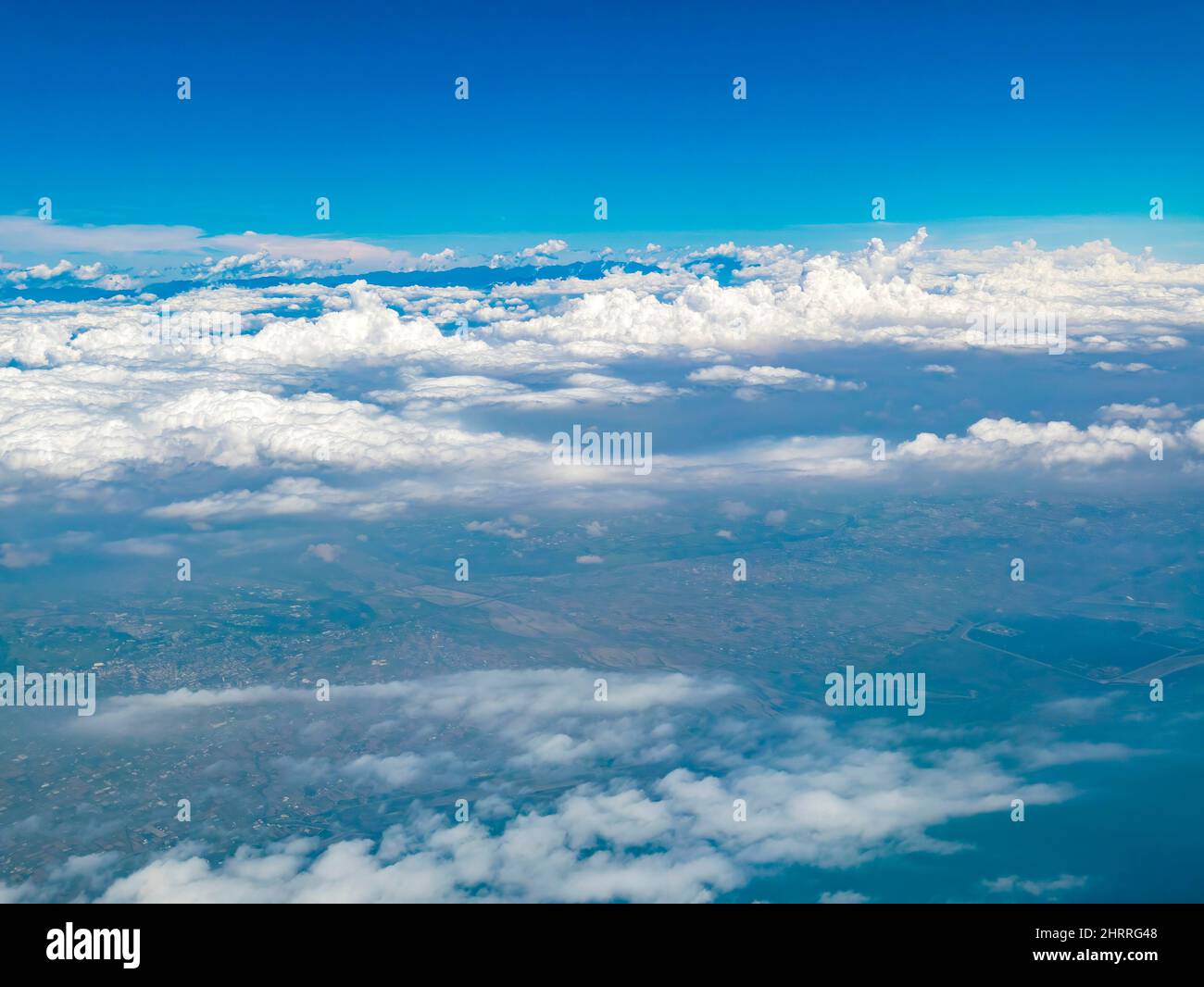 Sunny aerial view of the Zhunan Township, Miaoli County at Taiwan Stock ...