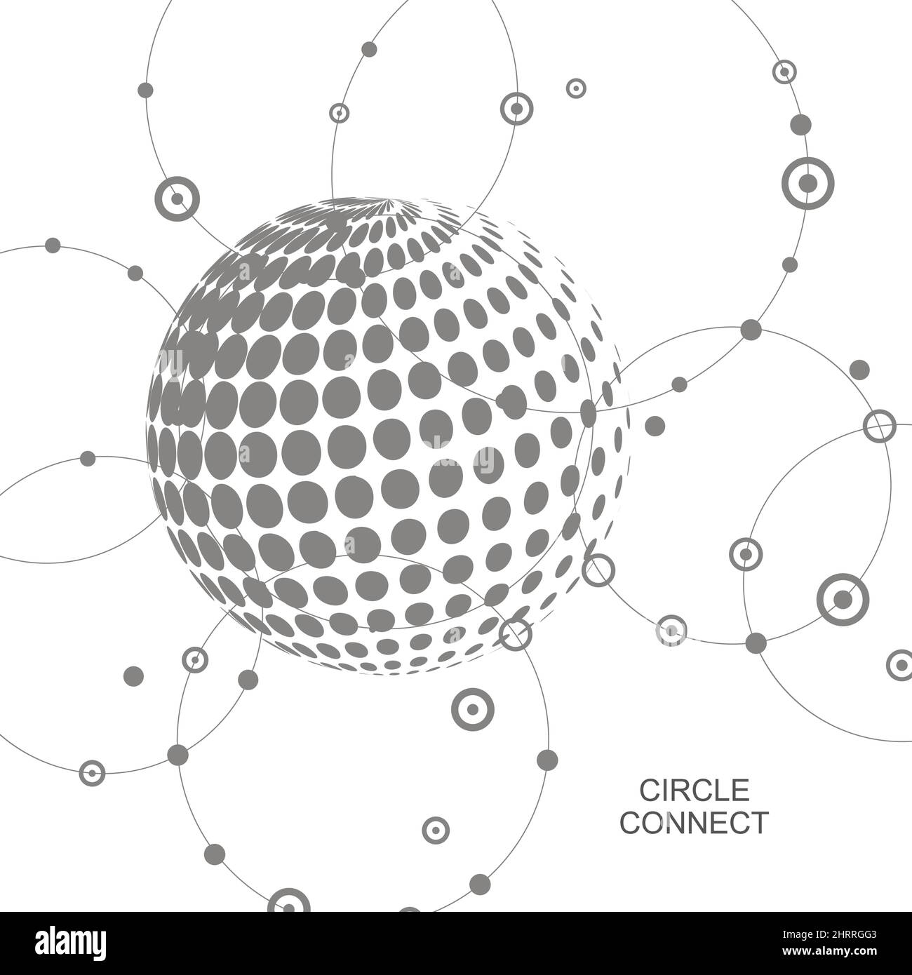 Dotted circle Black and White Stock Photos & Images - Alamy