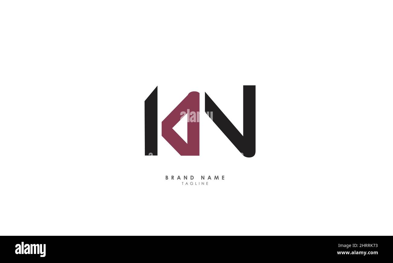 Alphabet letters Initials Monogram logo KN, NK, K and N Stock Vector ...